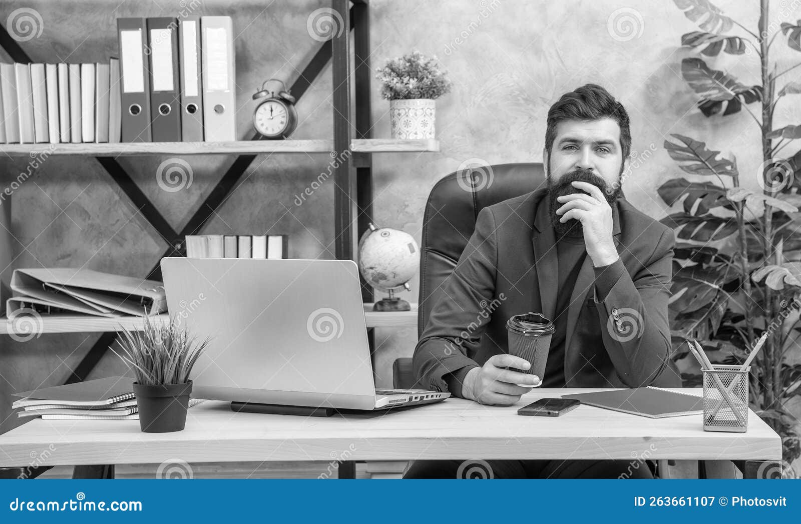 Brutal Positive Network Administrator with Pc at Office, Businesslike ... Brutal Positive Network Administrator with Pc at Office, Businesslike ...