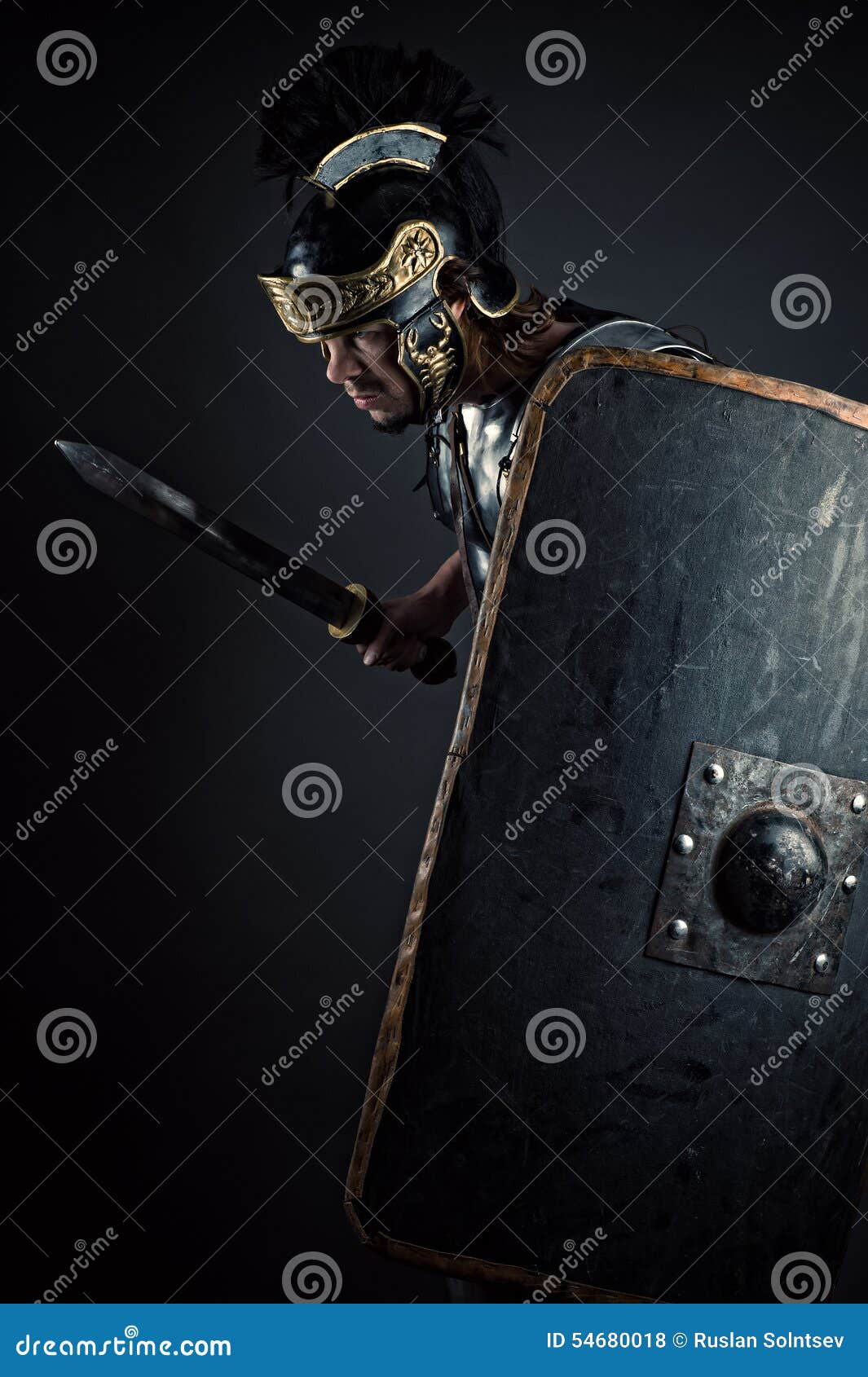 Warrior With Sword And Shield Stock Photo | CartoonDealer.com #75130662