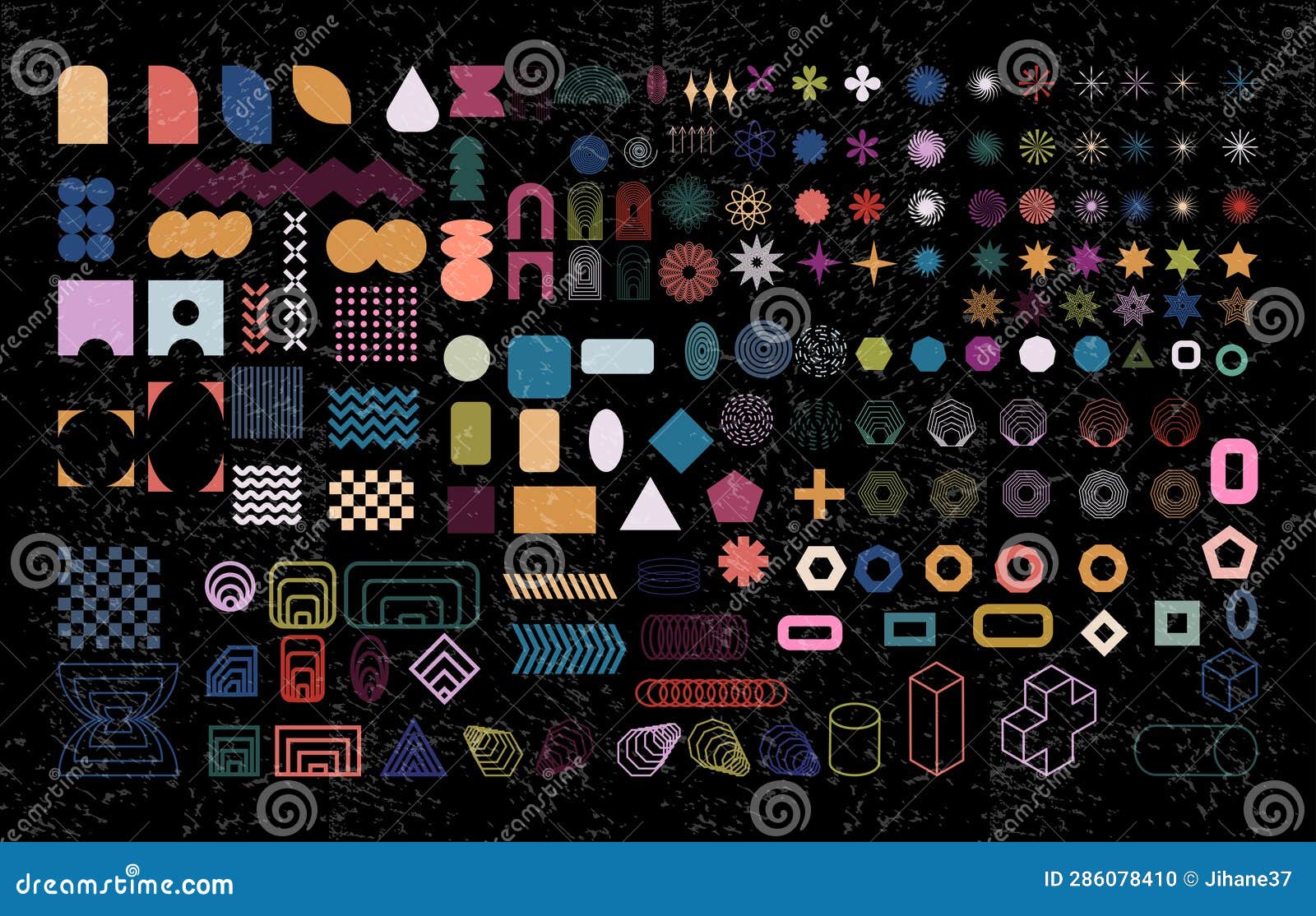 Brutalist Abstract Geometric Shapes And Grids Collection Stock Photo ... Brutalist Abstract Geometric Shapes And Grids Collection Stock Photo ...