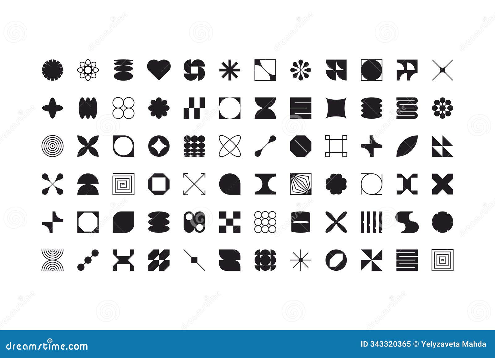 Brutalist Abstract Geometric Shapes Collection Vector Illustration ... Brutalist Abstract Geometric Shapes Collection Vector Illustration ...