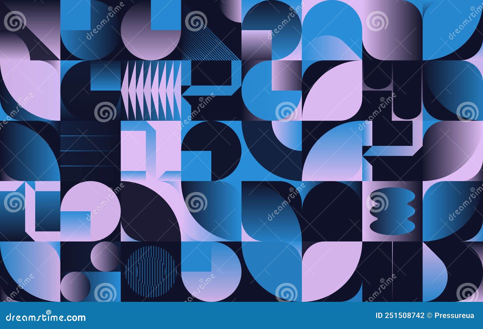 Brutalist Art Inspired Vector Pattern Graphics Made with Bold Abstract ...