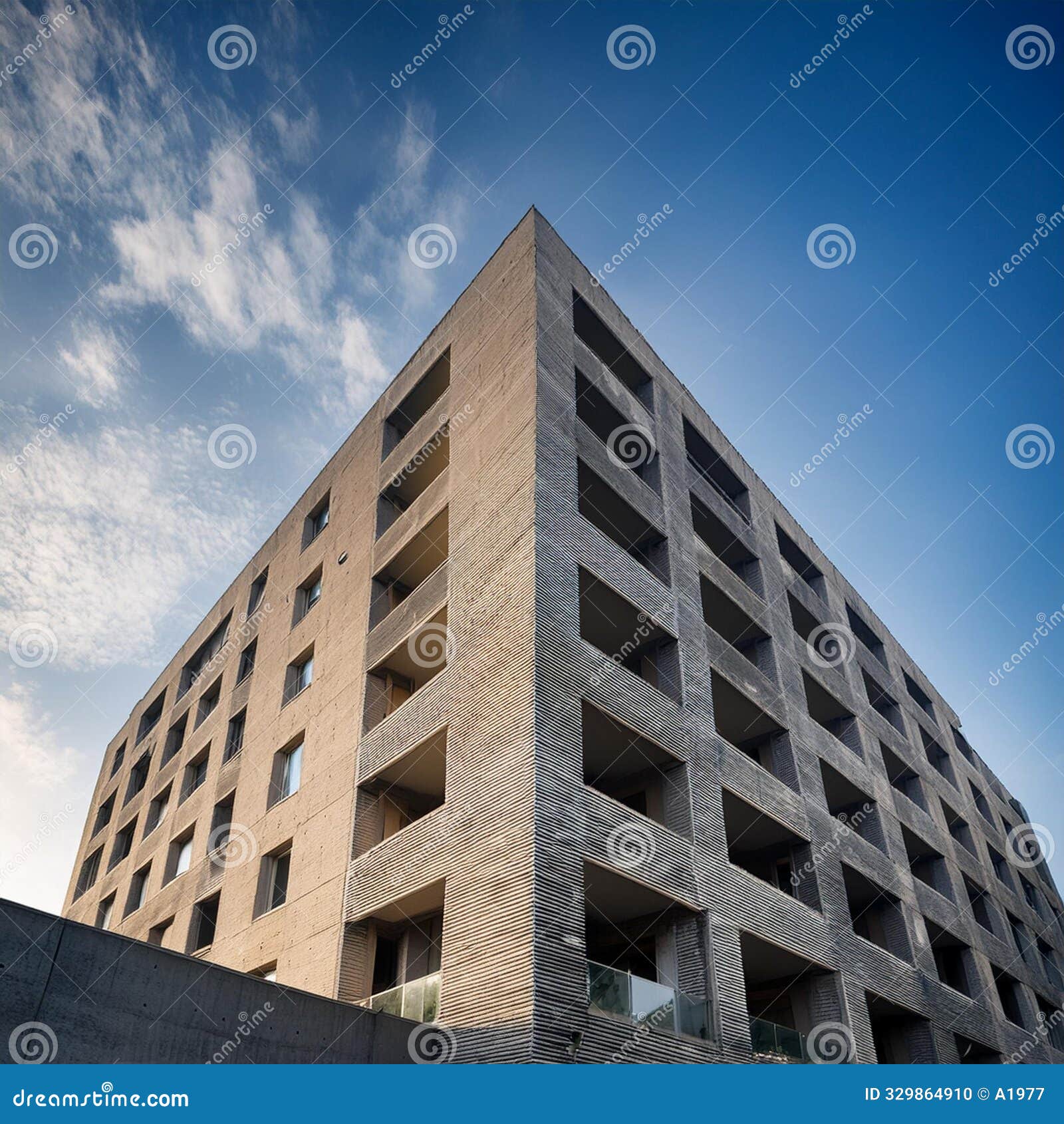 Brutalist Building, AI Generated Stock Photo | CartoonDealer.com #329864910