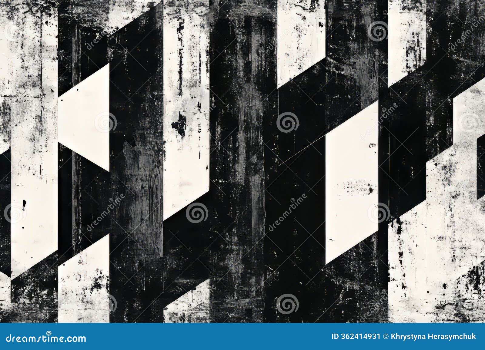 A Brutalist-inspired Monochrome Pattern with Harsh, Angular Forms and ...