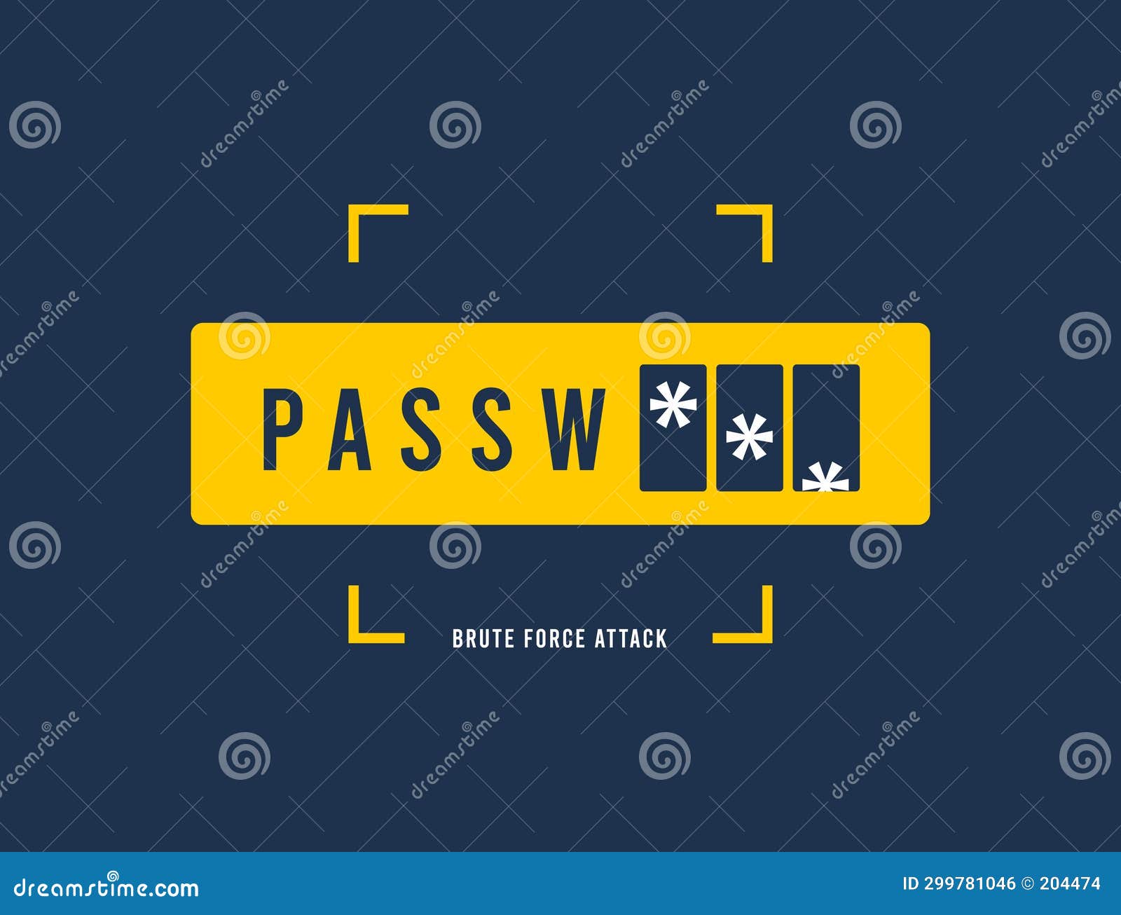 Brute-force Attack Icon - Password Guessing To Crack Security ...
