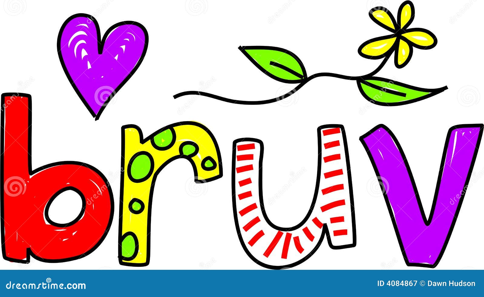 Bruv stock vector. Illustration of text, pictogram, type - 4084867