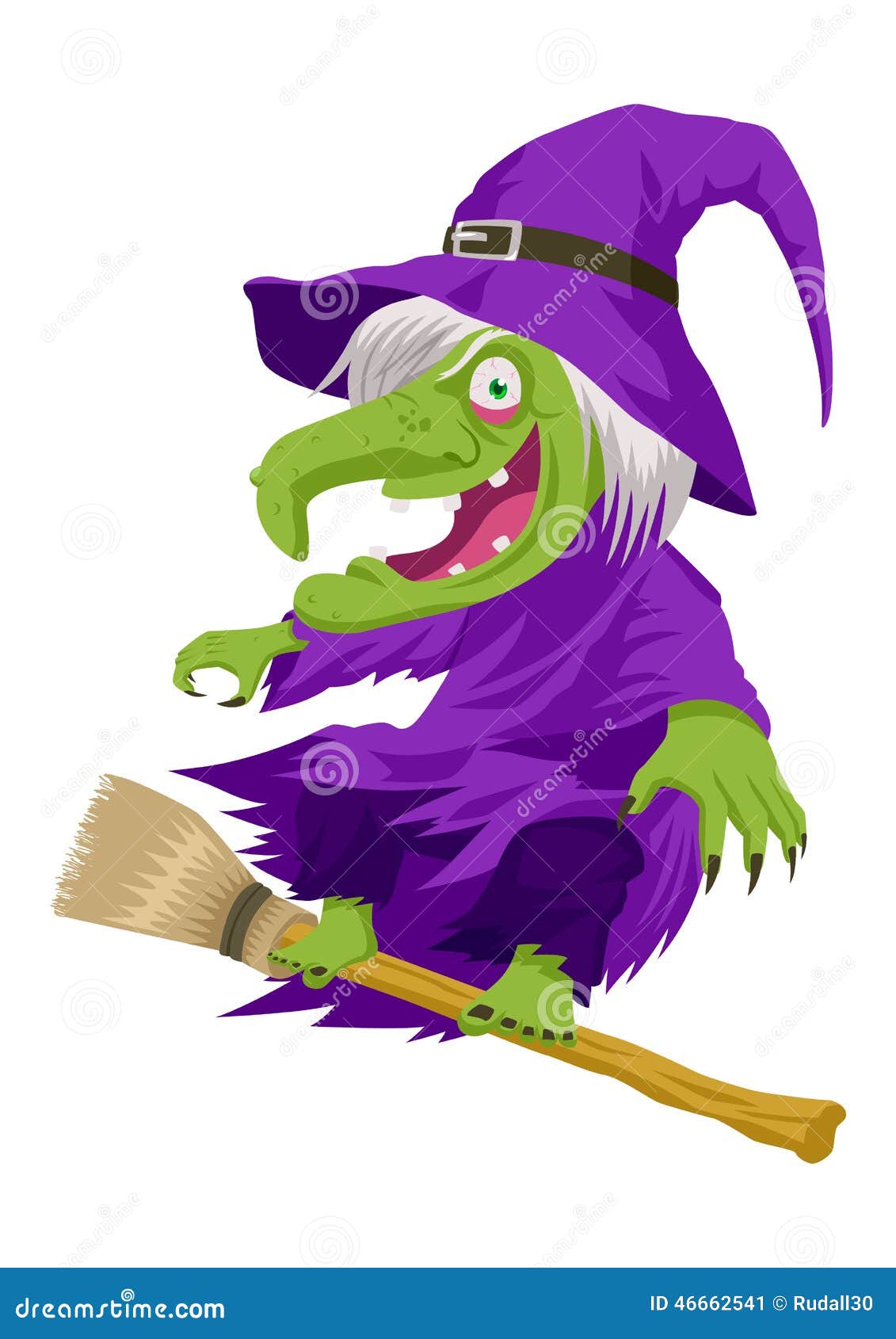 Bruxa ilustração do vetor. Ilustração de mitologia, assustador - 46662541
