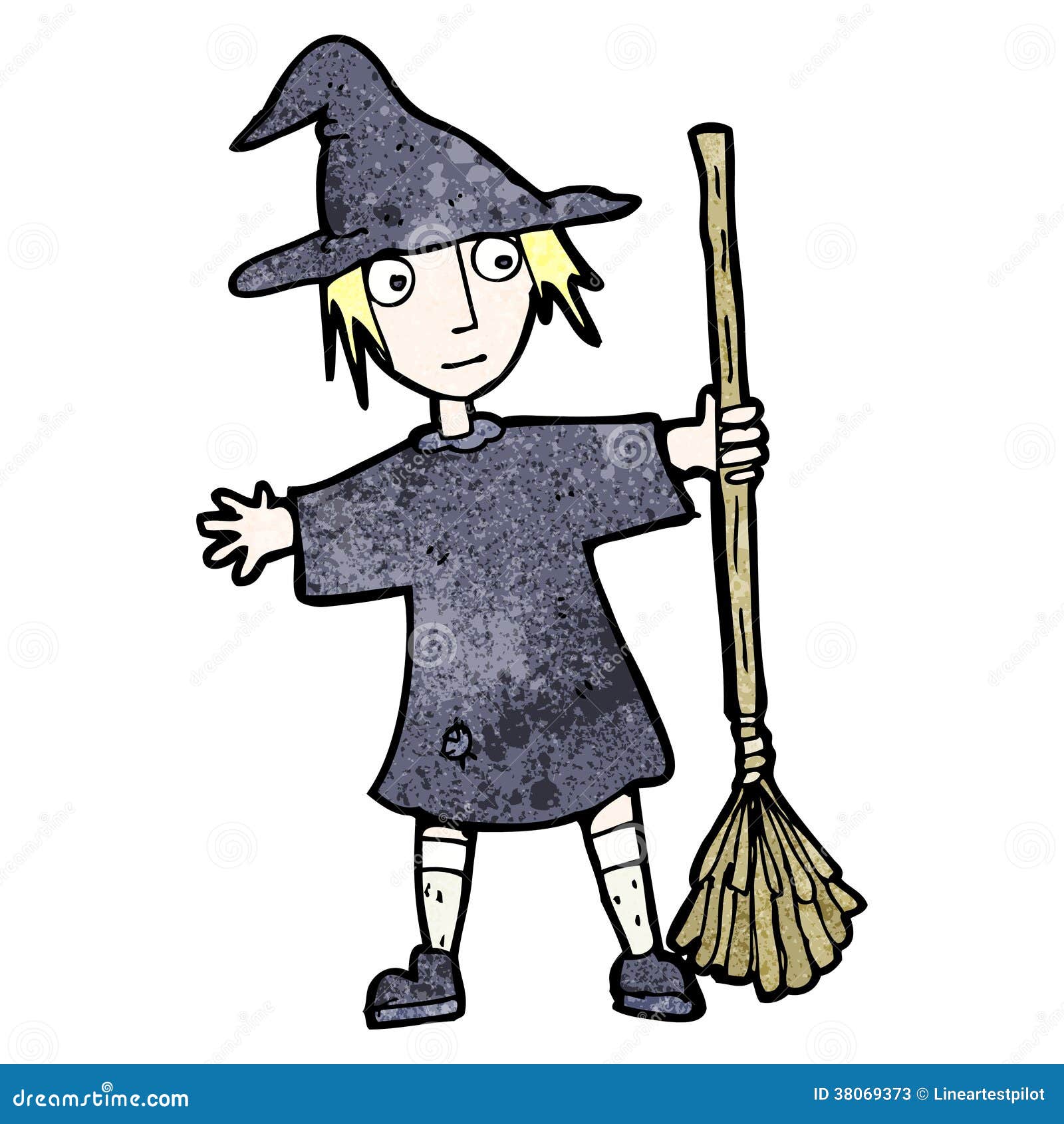 Bruxa Dos Desenhos Animados Ilustração Stock - Ilustração de assustador ...