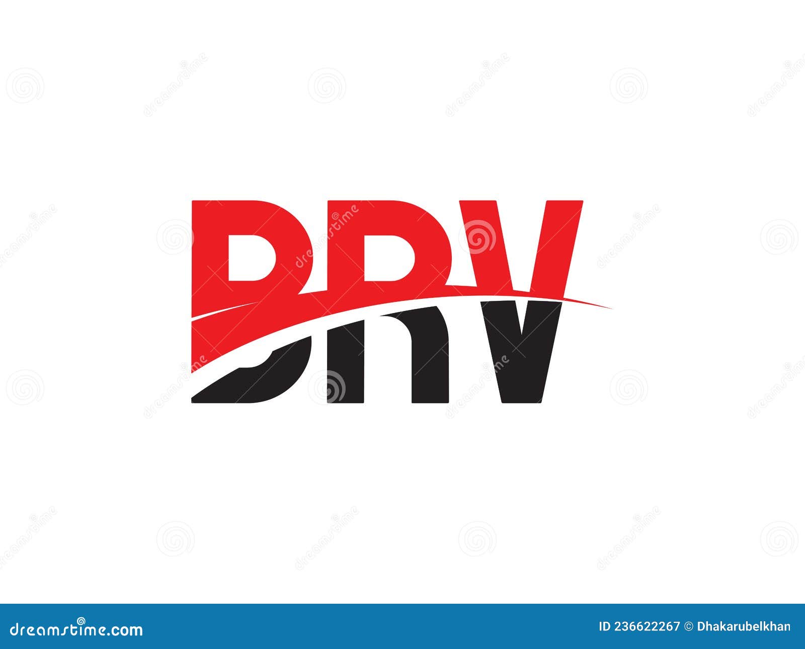 BRV Letter Initial Logo Design Vector Illustration Stock Vector ...