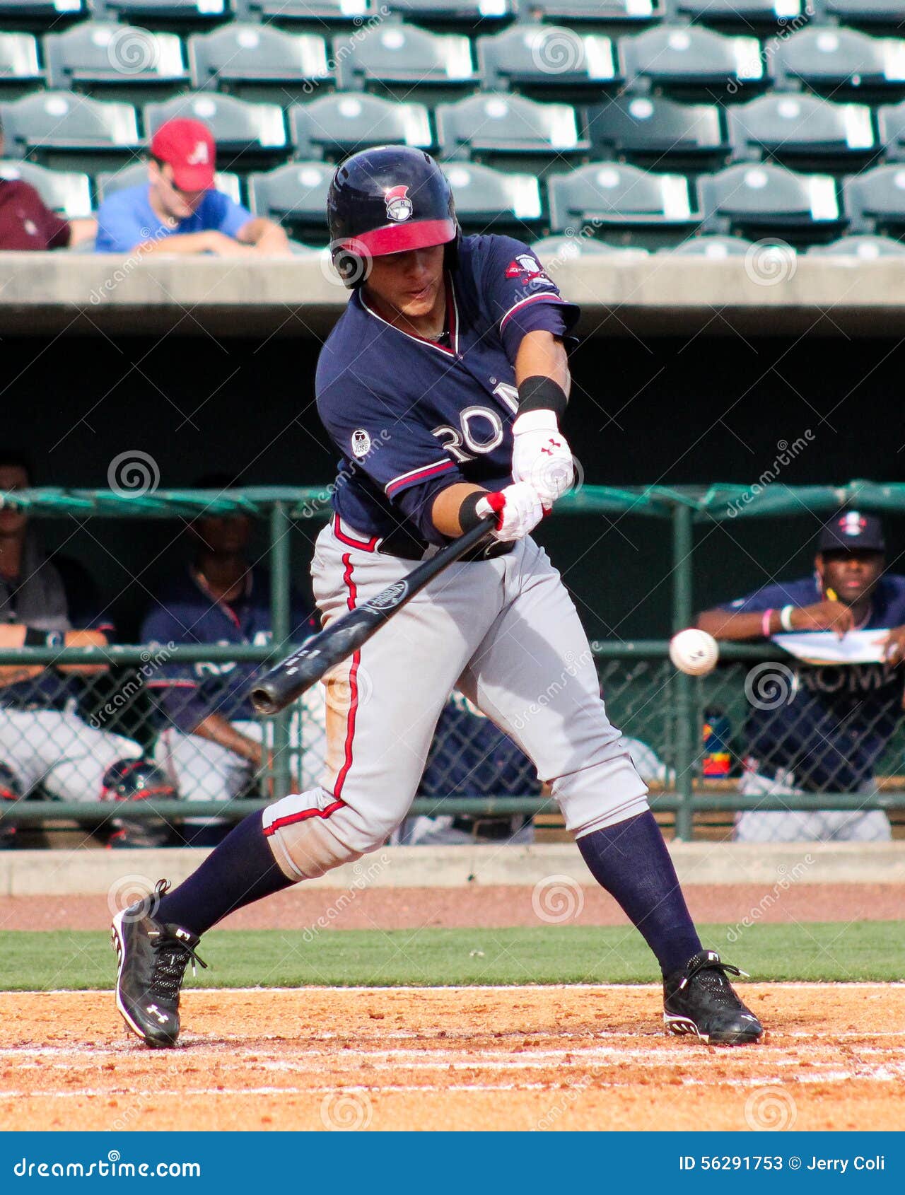 Bryan De La Rosa, Rome Braves. Editorial Stock Photo - Image of ...