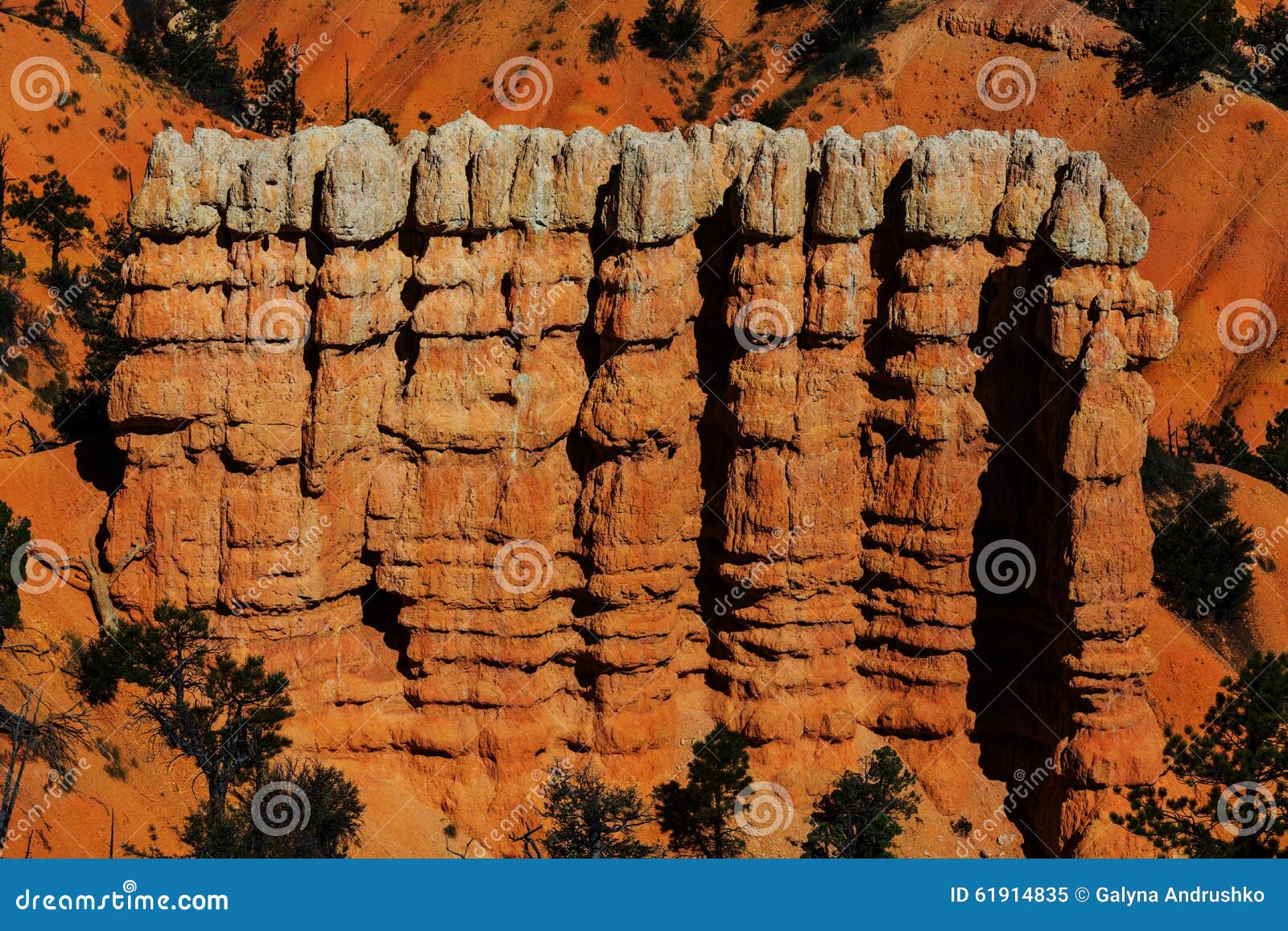 Bryce stock image. Image of rock, stone, sandstone, eroded - 61914835