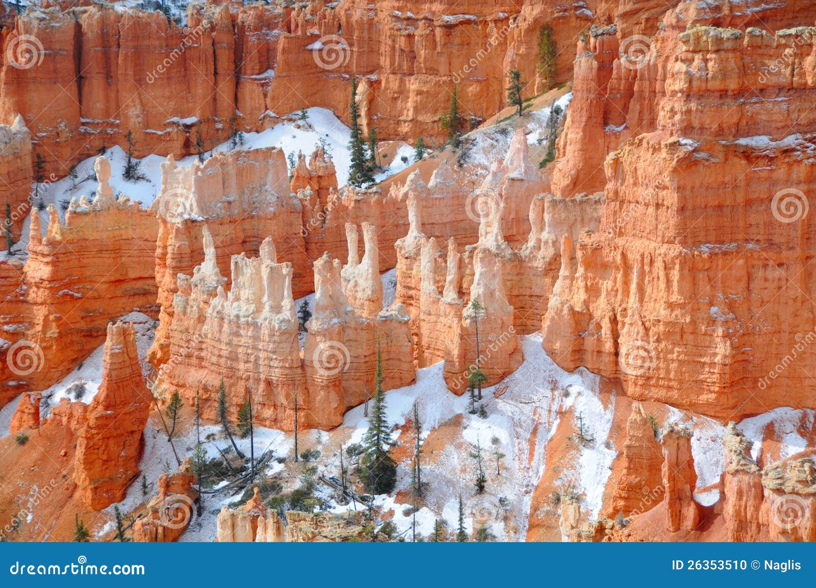 Bryce Canyon II stock photo. Image of snow, spectacular - 26353510