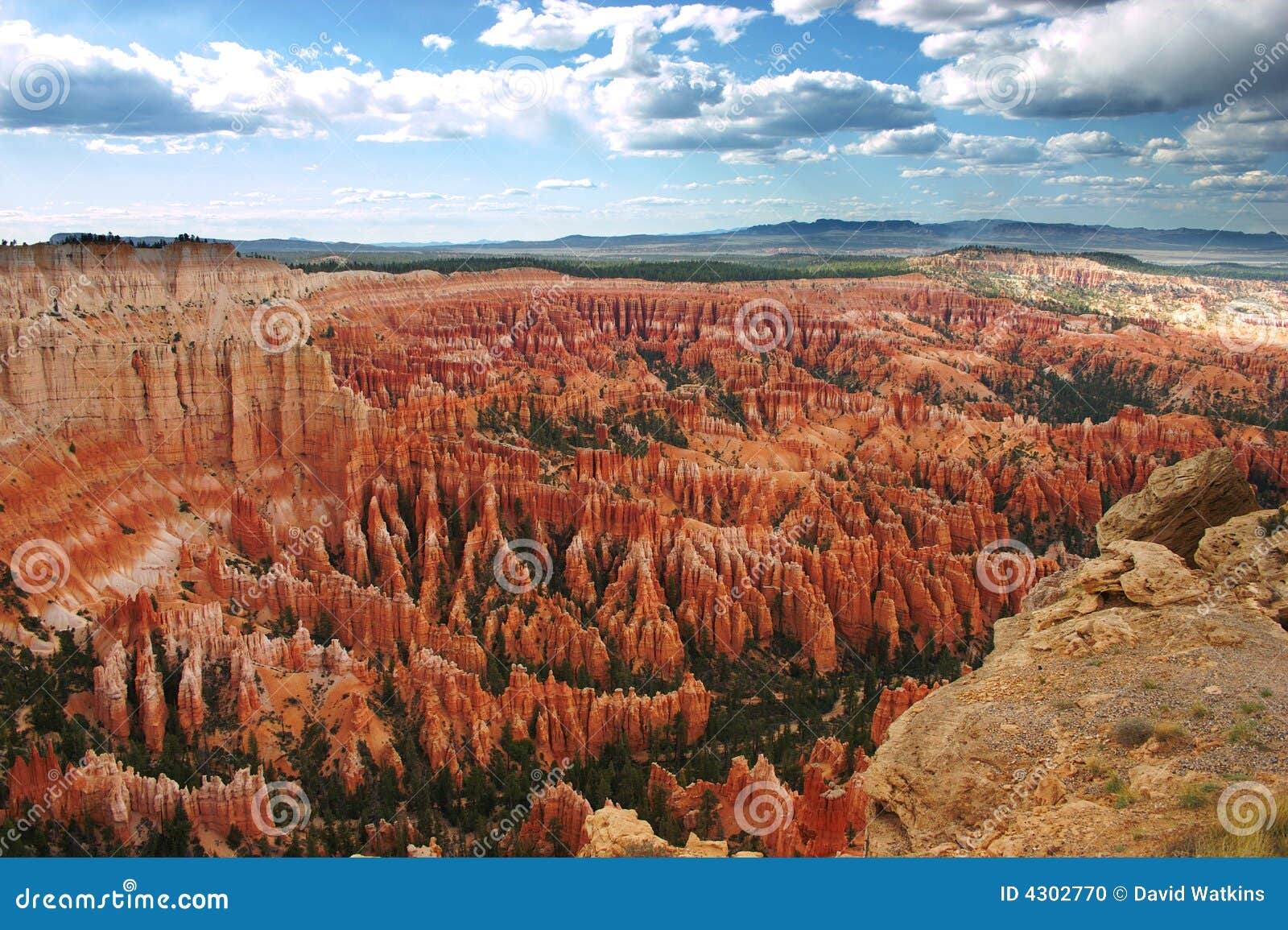 Bryce Point overlook stock photo. Image of overlook, view - 4302770