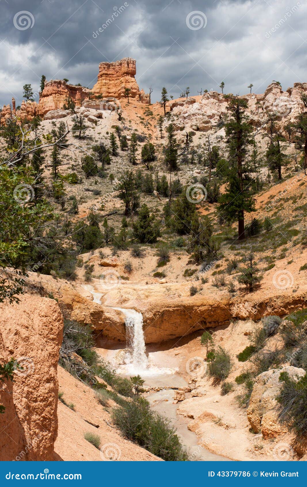 Bryce Waterfall stock photo. Image of sandstone, cliff - 43379786