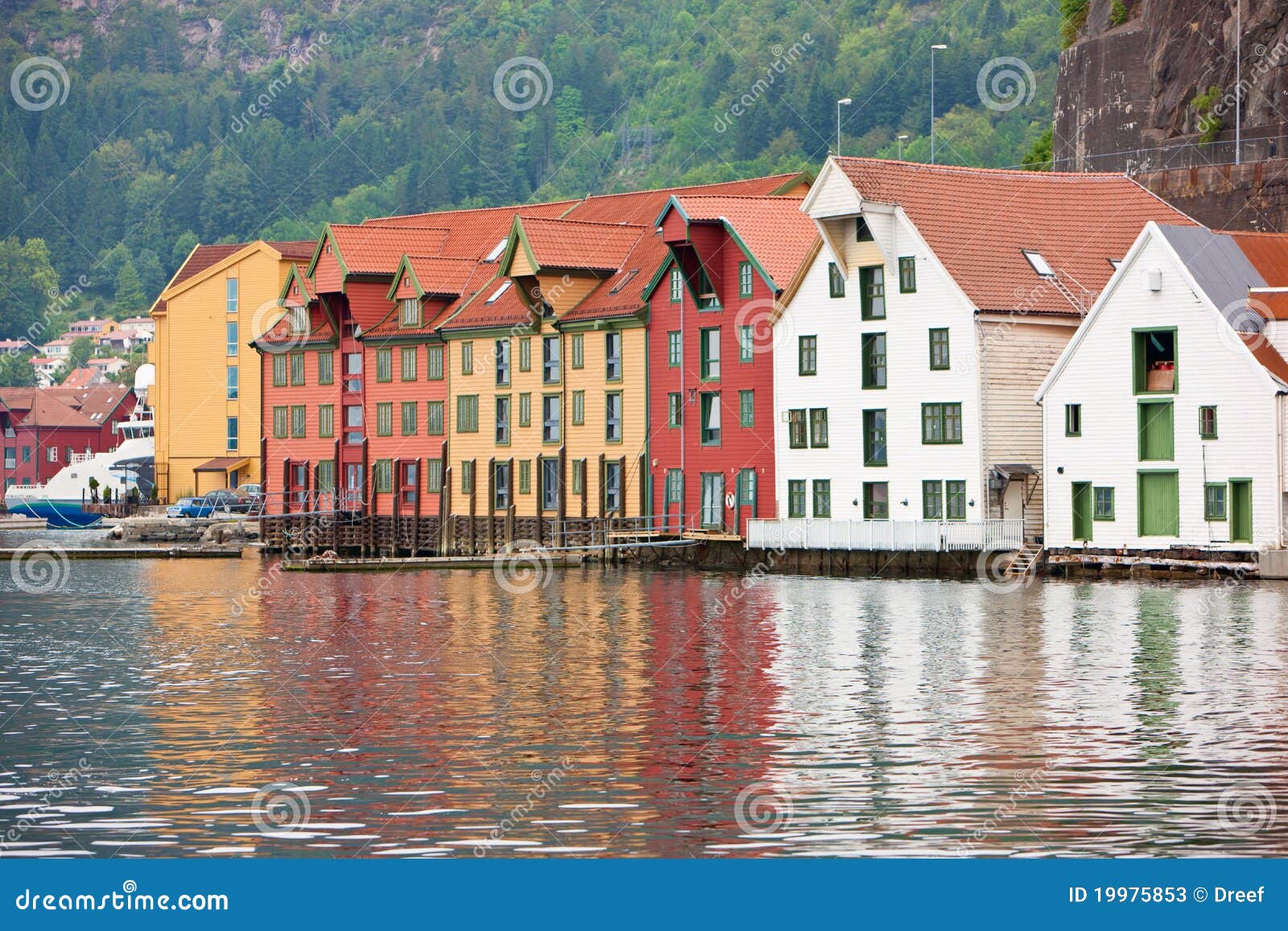 Bryggen stock image. Image of building, bryggen, bergen - 19975853