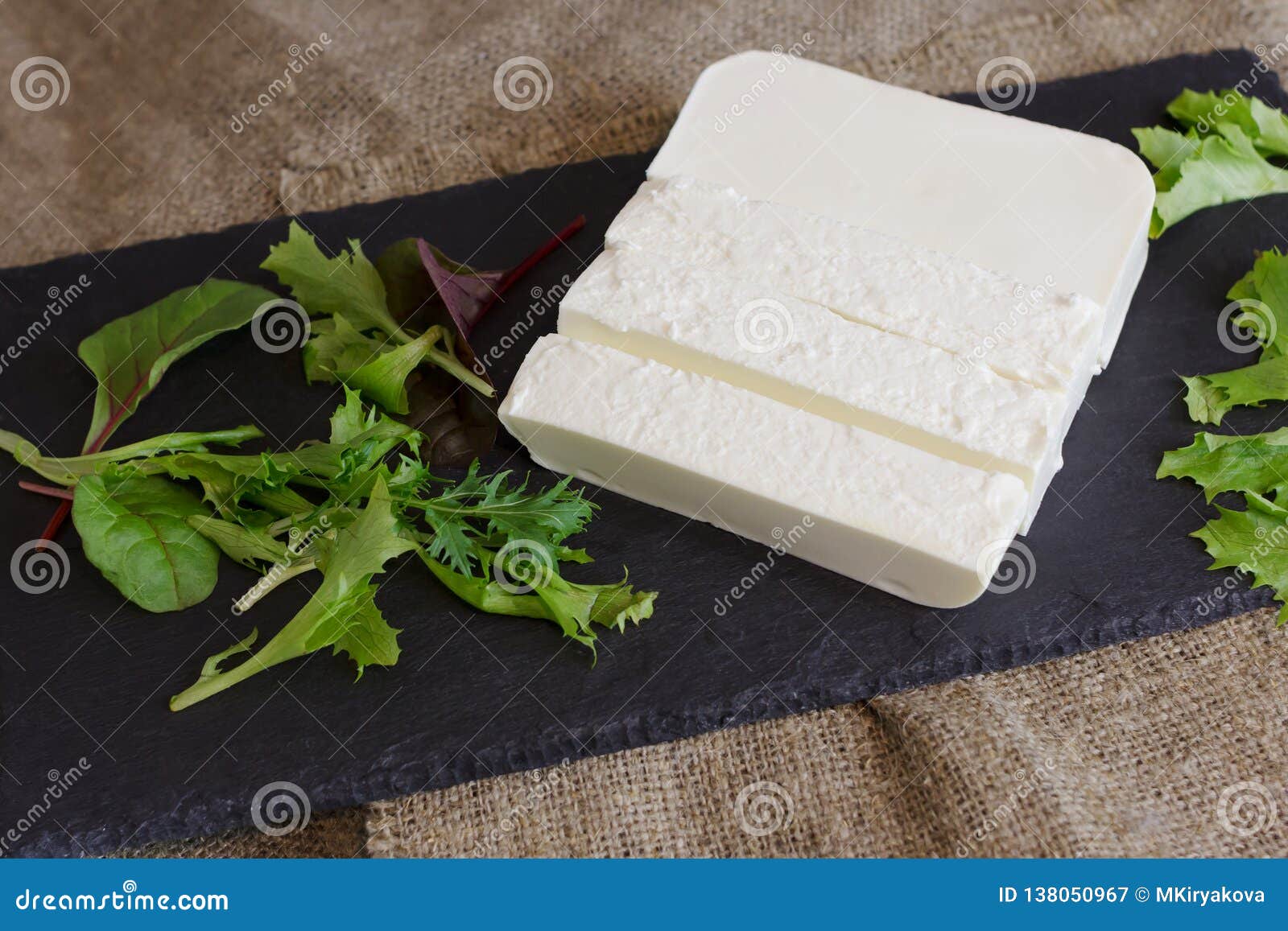 Bryndza Cheese on Rustic Background. Stock Image - Image of appetizer ...