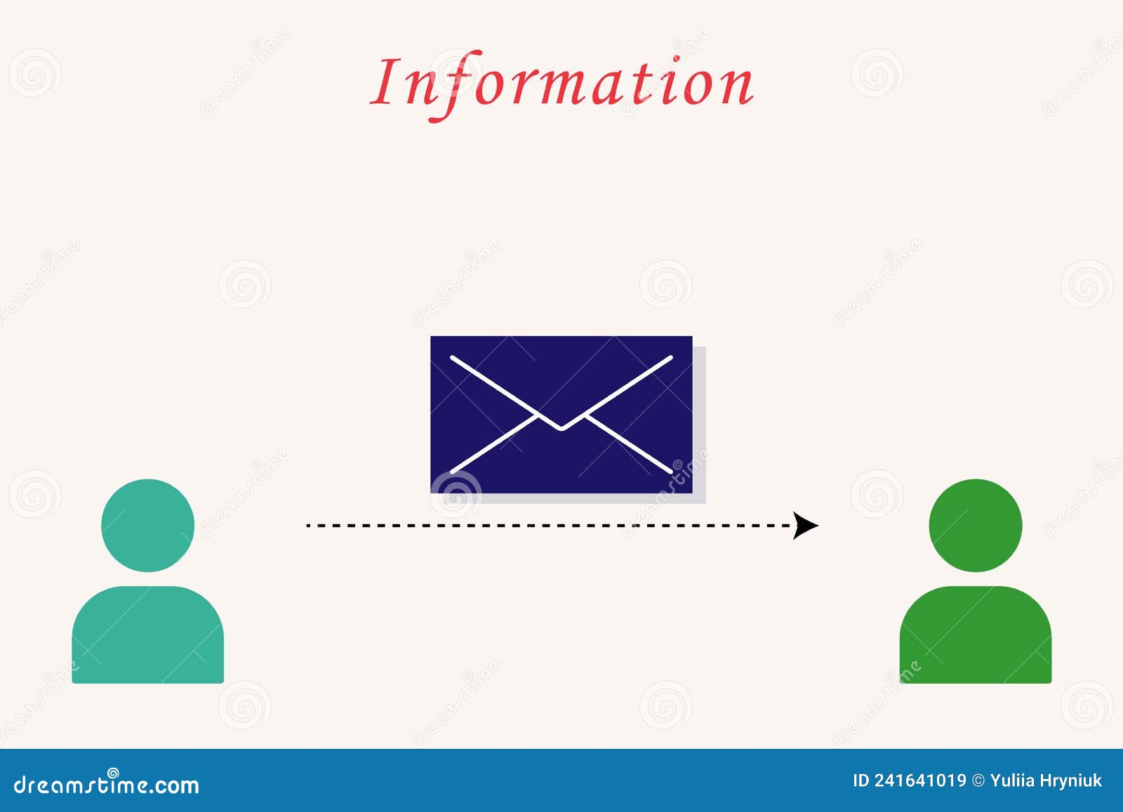 Sending Letters from One Person To Another Stock Vector - Illustration ...