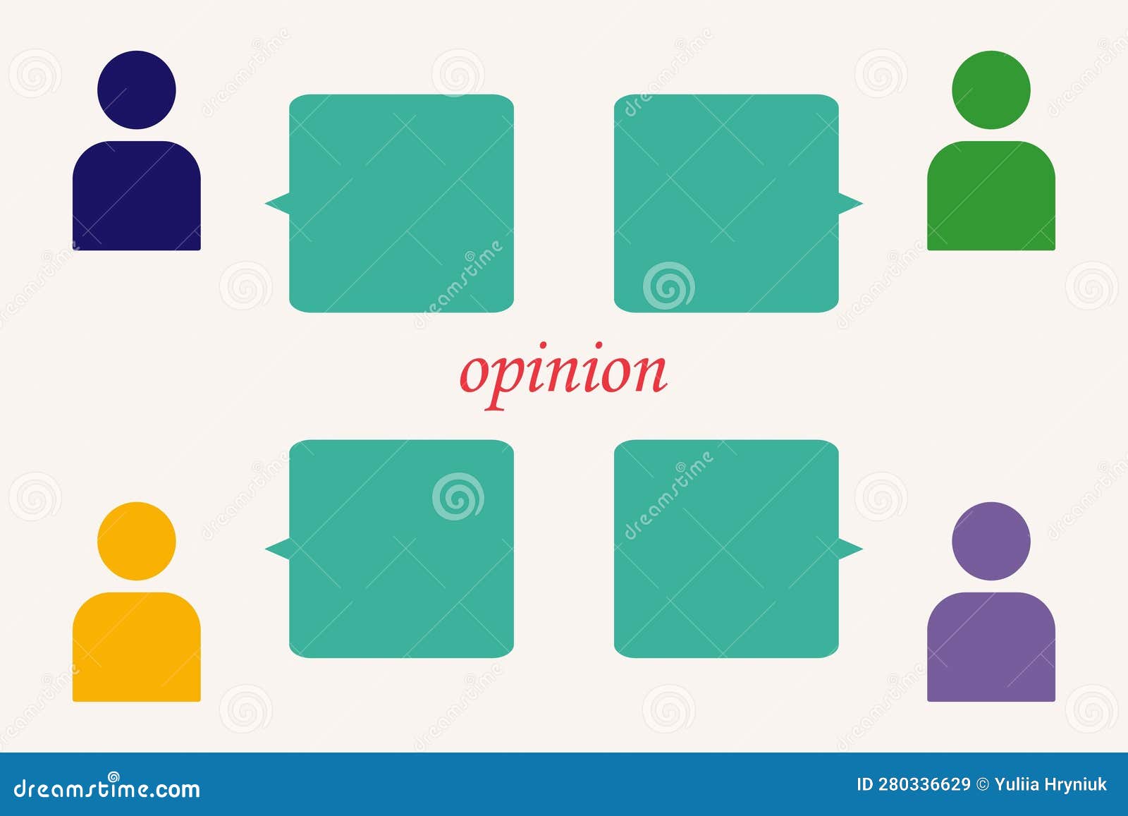 Everyone Has Their Own Opinion. People with Different Opinions and ...