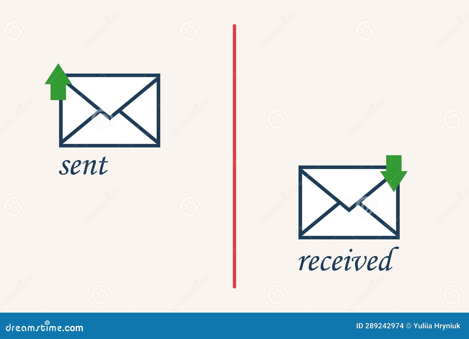 Incoming Letter Icon and Outgoing Letter Icon. Incoming Mail Stock ...