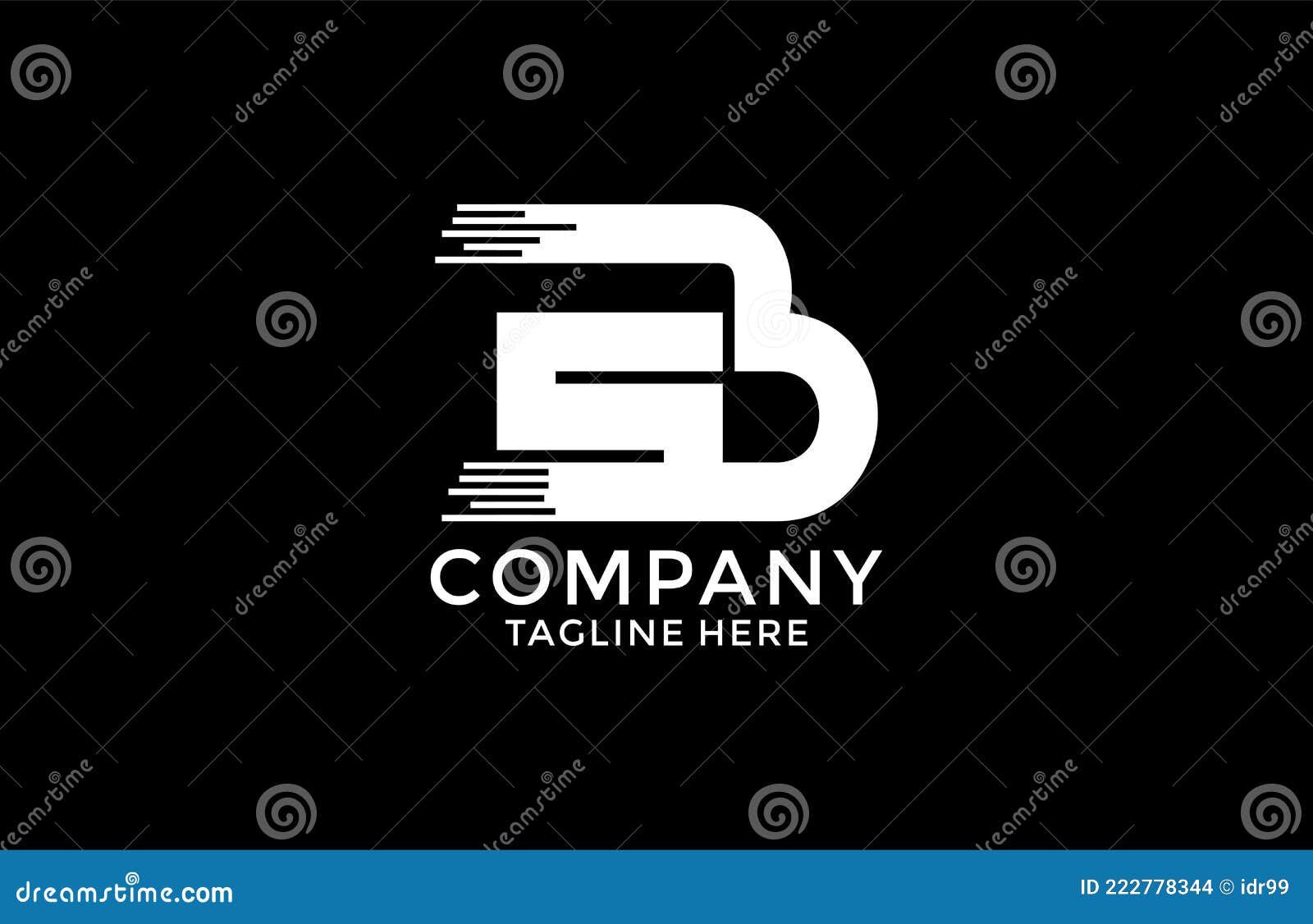 BS or B5 Linked Speed Logo stock vector. Illustration of initial ...