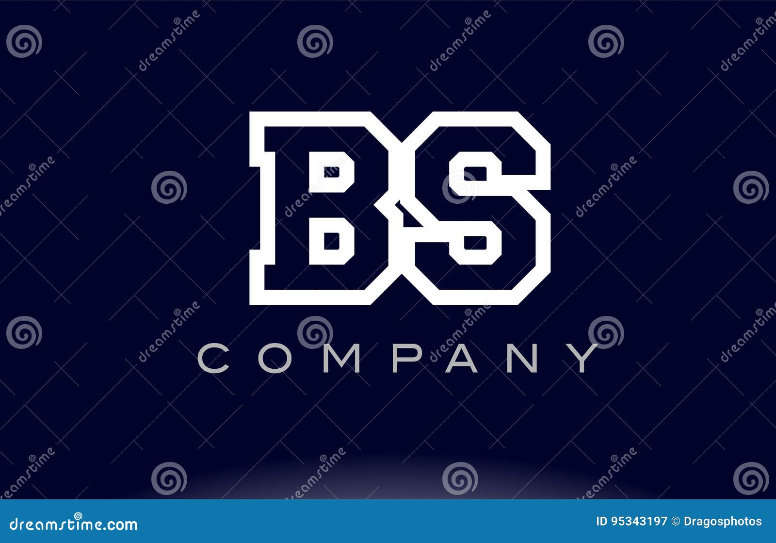 BS B S Alphabet Letter Logo Icon Company Stock Vector - Illustration of ...