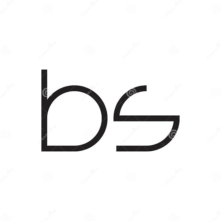 Bs Initial Letter Vector Logo Icon Stock Vector - Illustration of ...