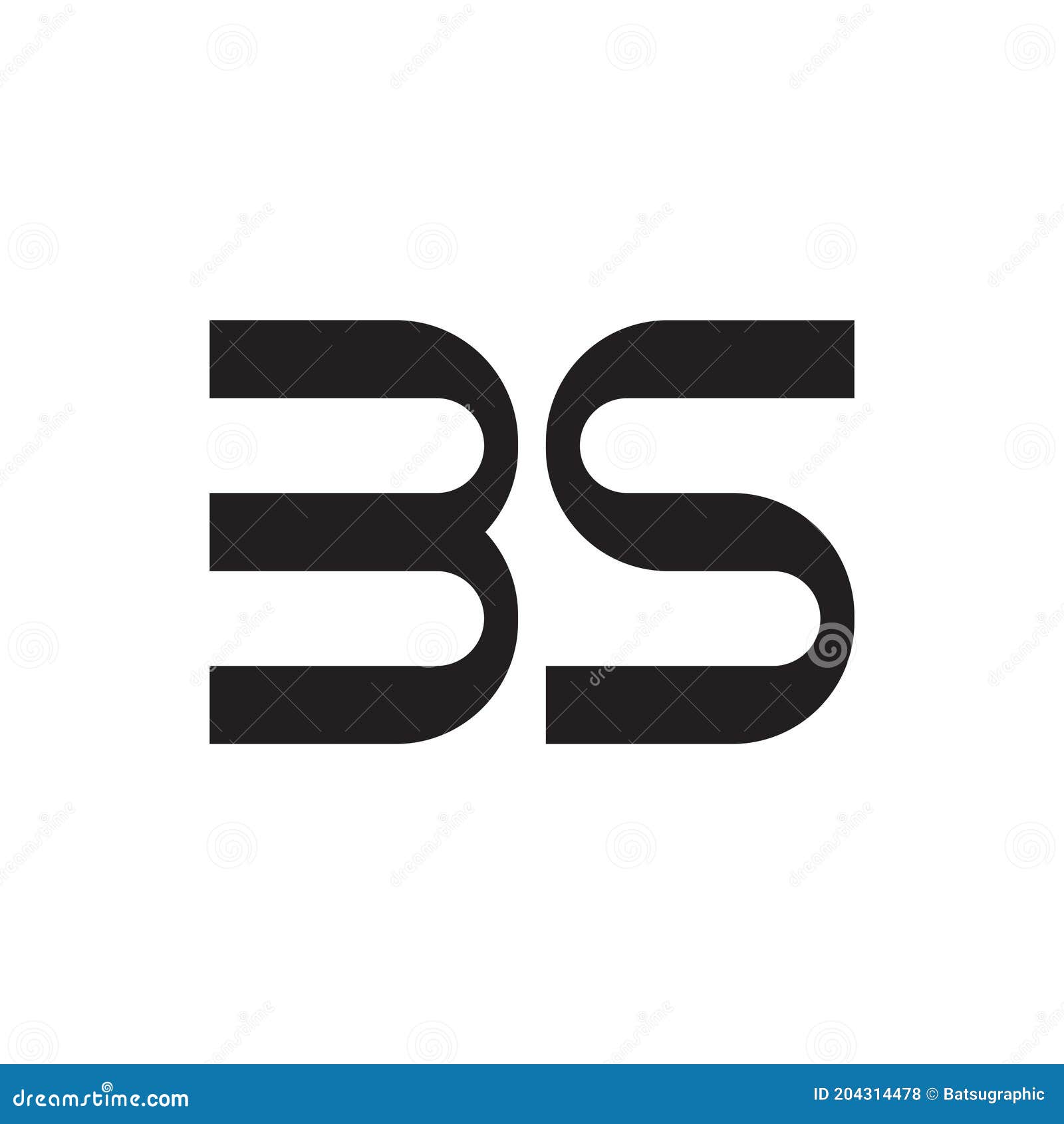 Bs Initial Letter Vector Logo Icon Stock Vector - Illustration of ...