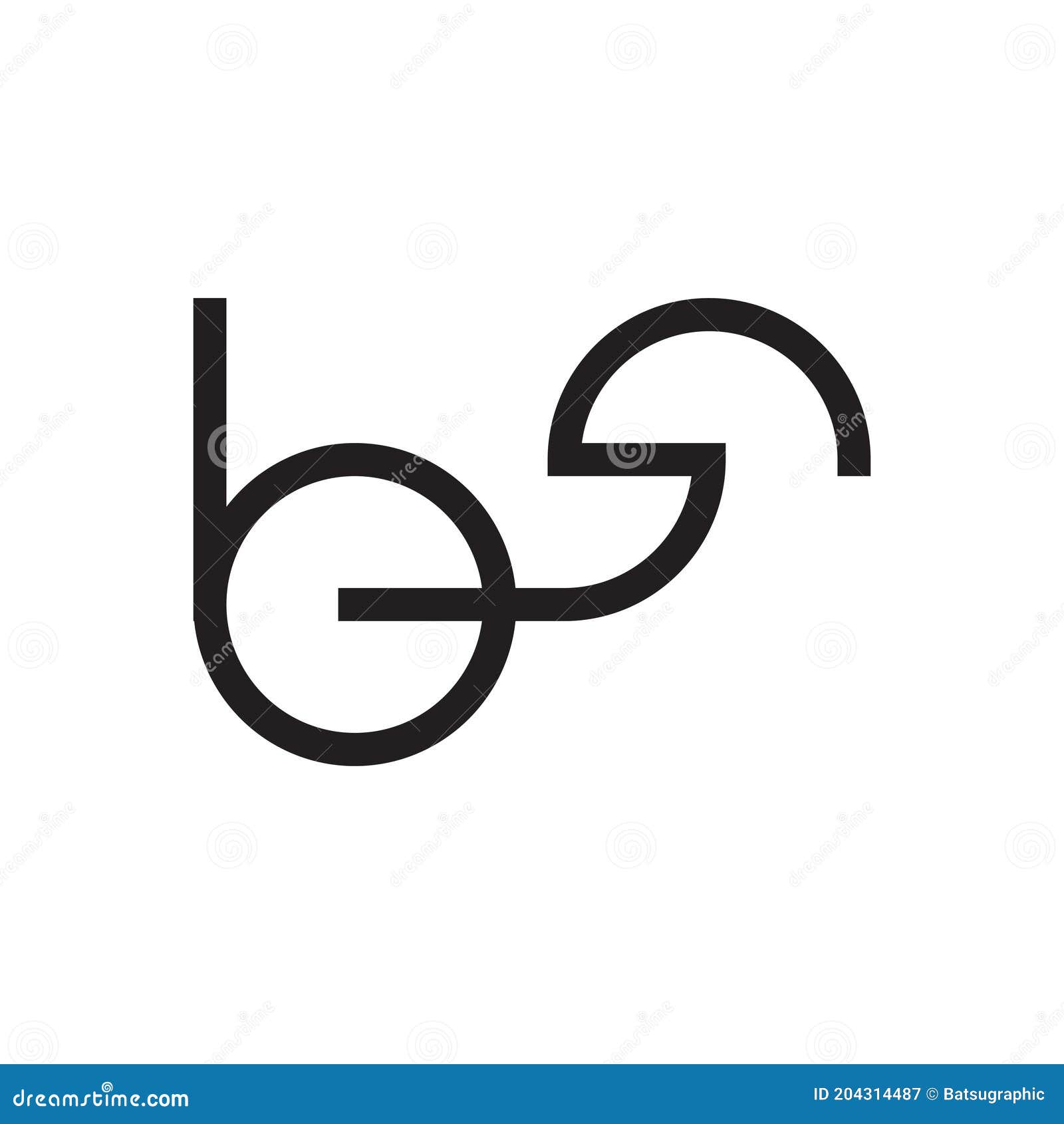 Bs Initial Letter Vector Logo Icon Stock Vector - Illustration of mark ...