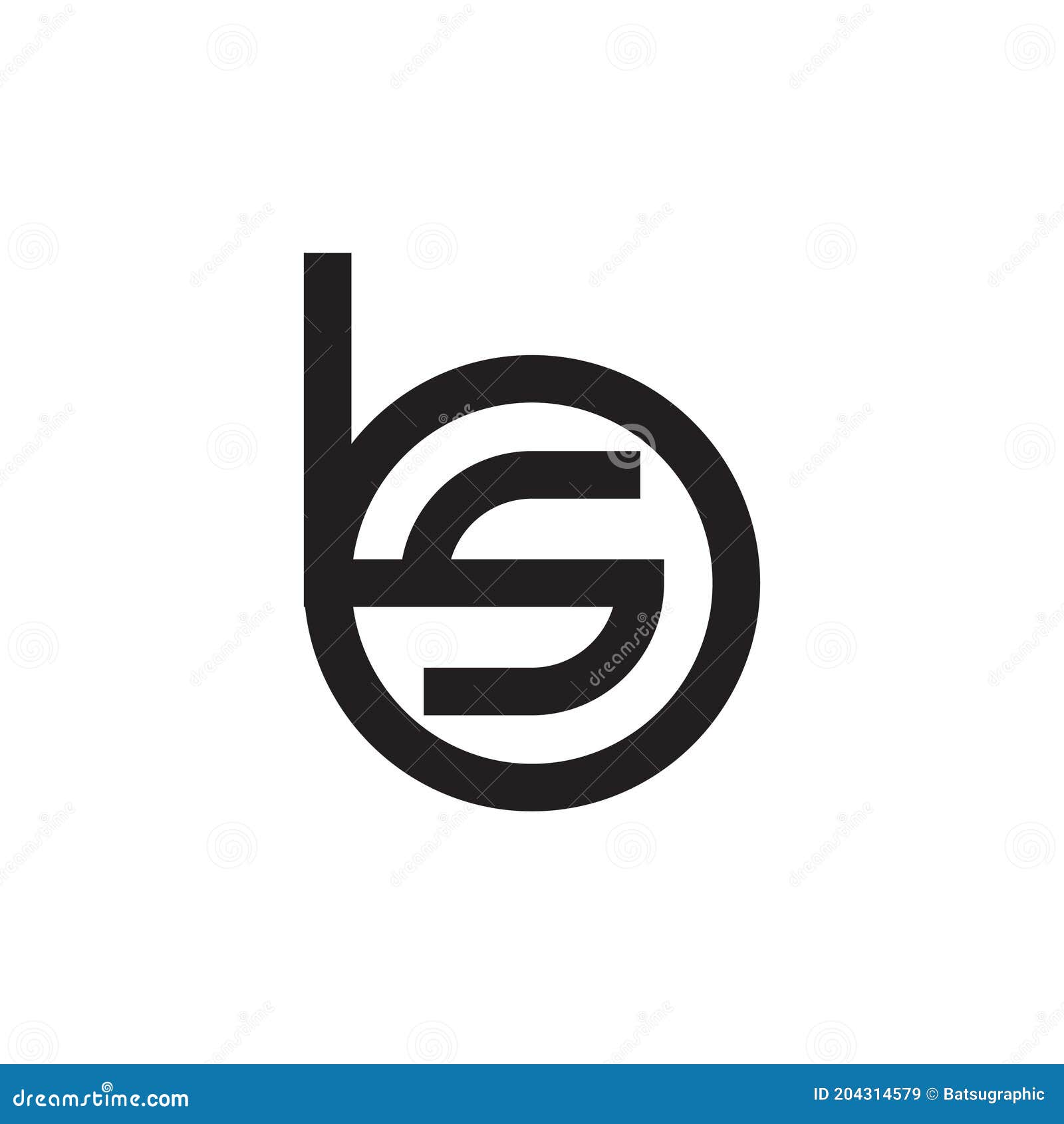 Bs Initial Letter Vector Logo Icon Stock Vector - Illustration of ...