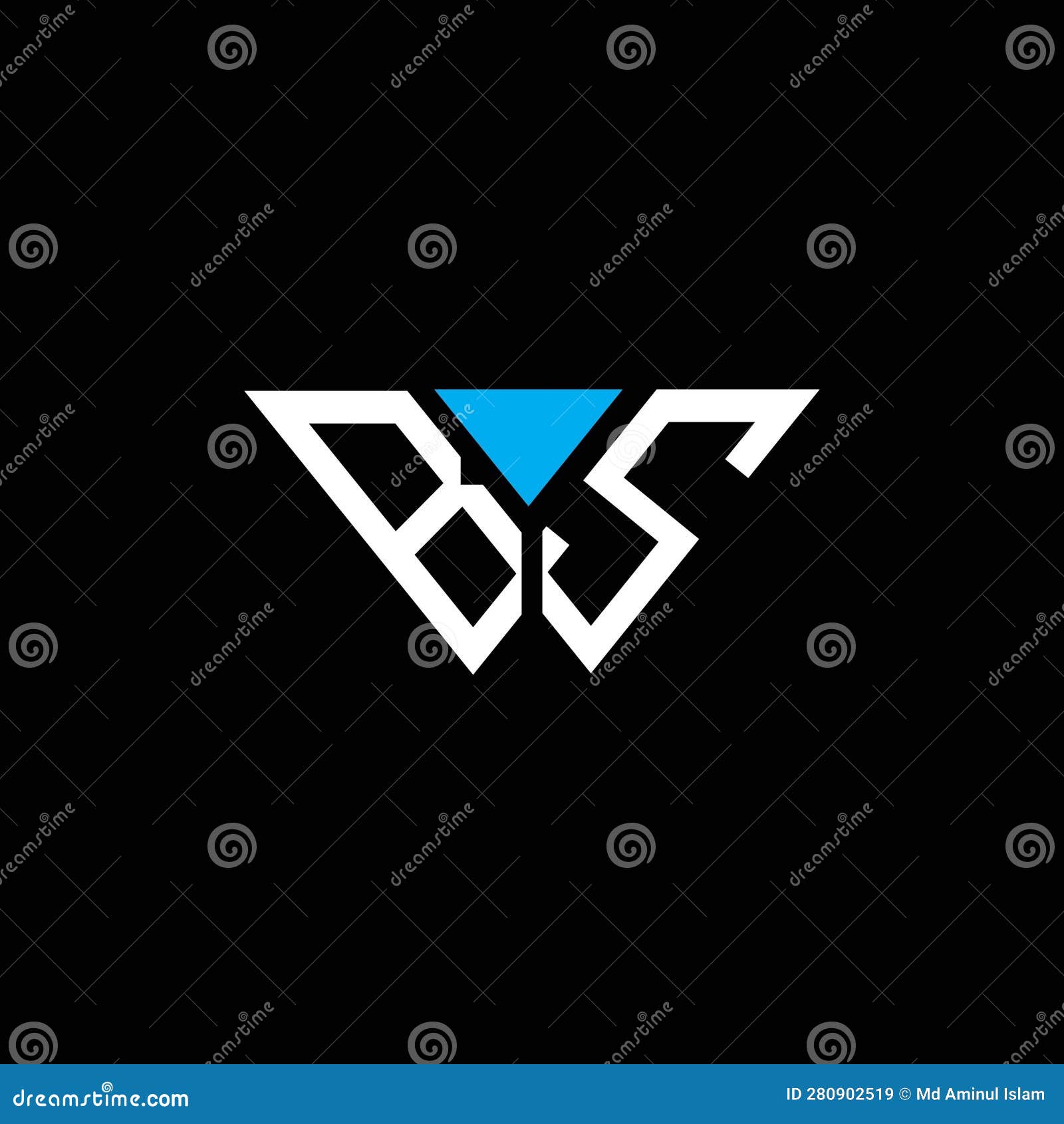 BS Letter Logo Creative Design with Vector Graphic, Simple and Modern ...