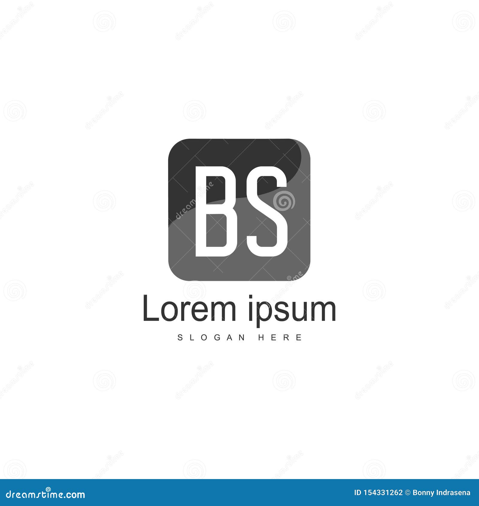 BS Letter Logo Design. Creative Modern BS Letters Icon Illustration ...