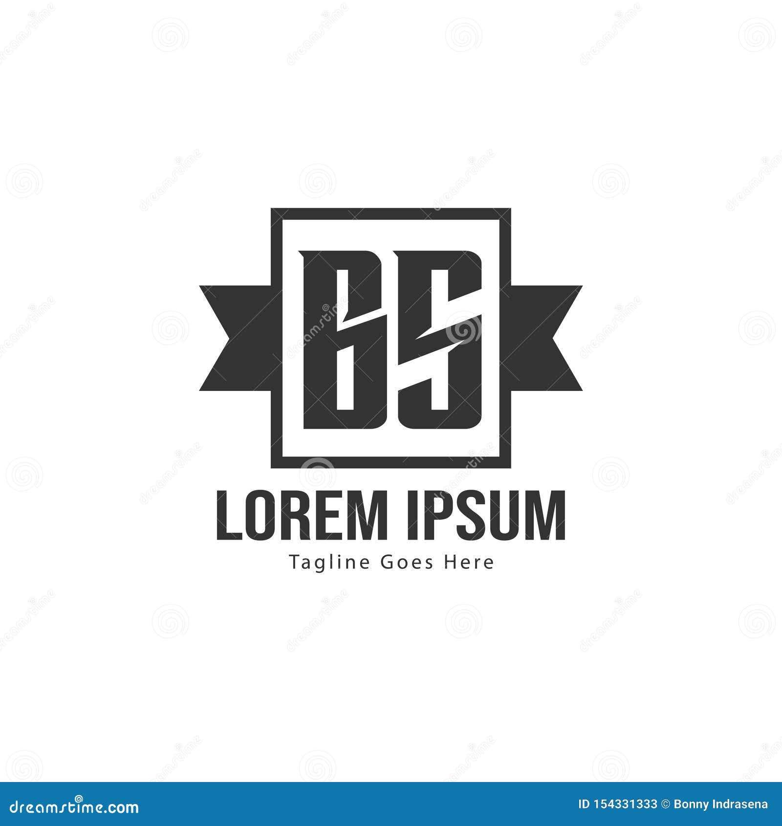 BS Letter Logo Design. Creative Modern BS Letters Icon Illustration ...