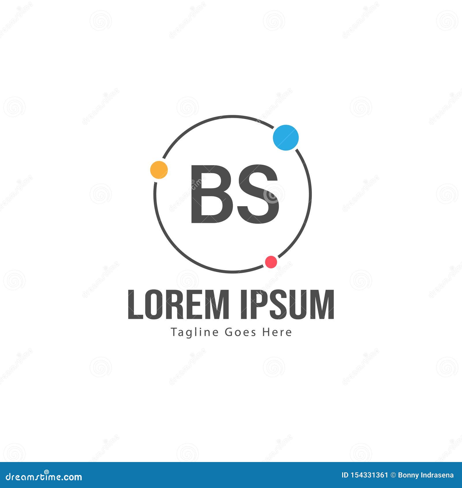 BS Letter Logo Design. Creative Modern BS Letters Icon Illustration ...