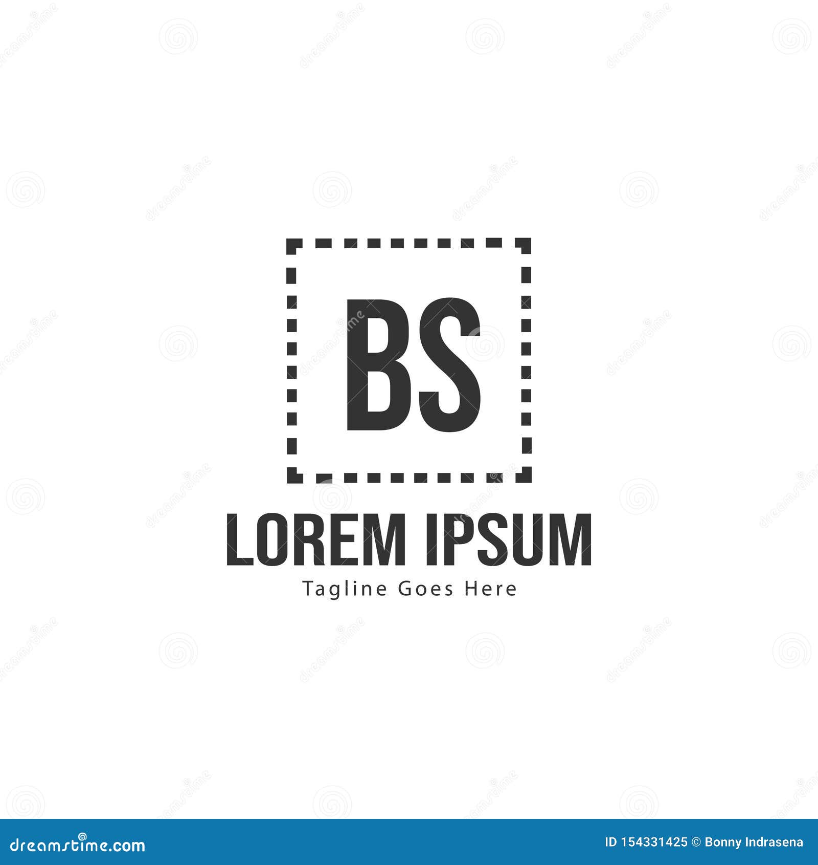 BS Letter Logo Design. Creative Modern BS Letters Icon Illustration ...