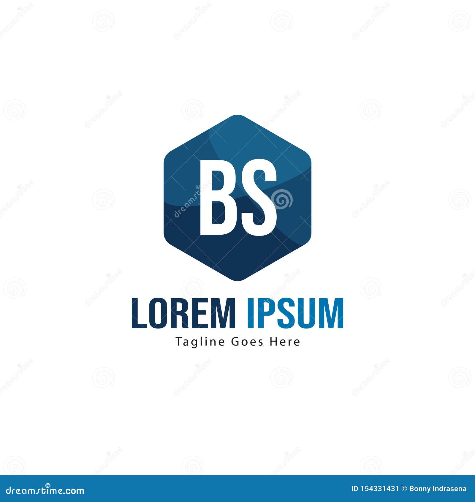 BS Letter Logo Design. Creative Modern BS Letters Icon Illustration ...