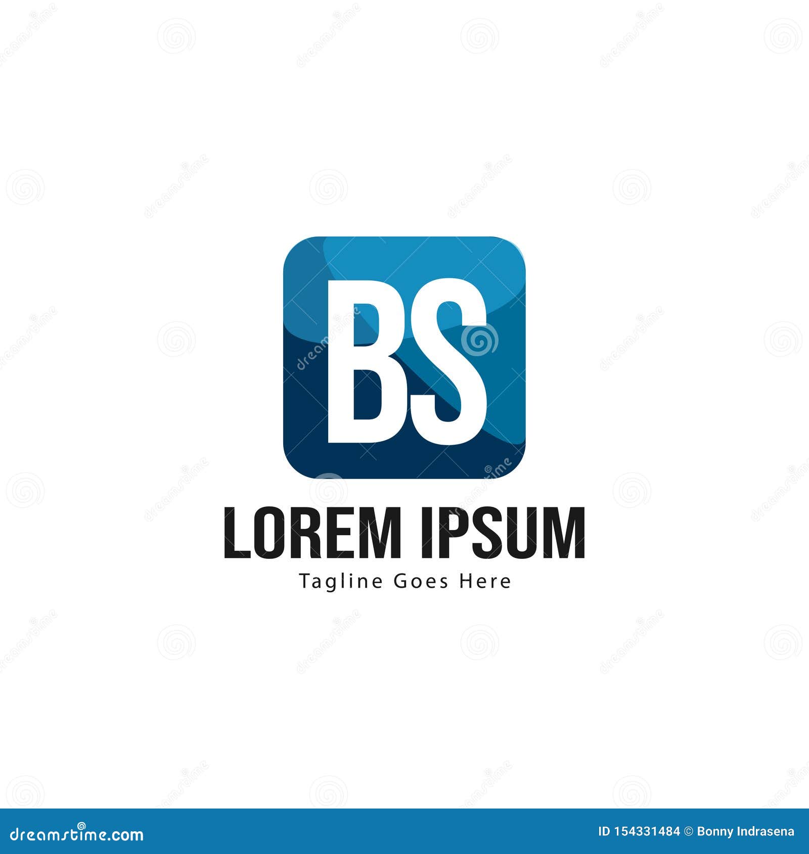 BS Letter Logo Design. Creative Modern BS Letters Icon Illustration ...