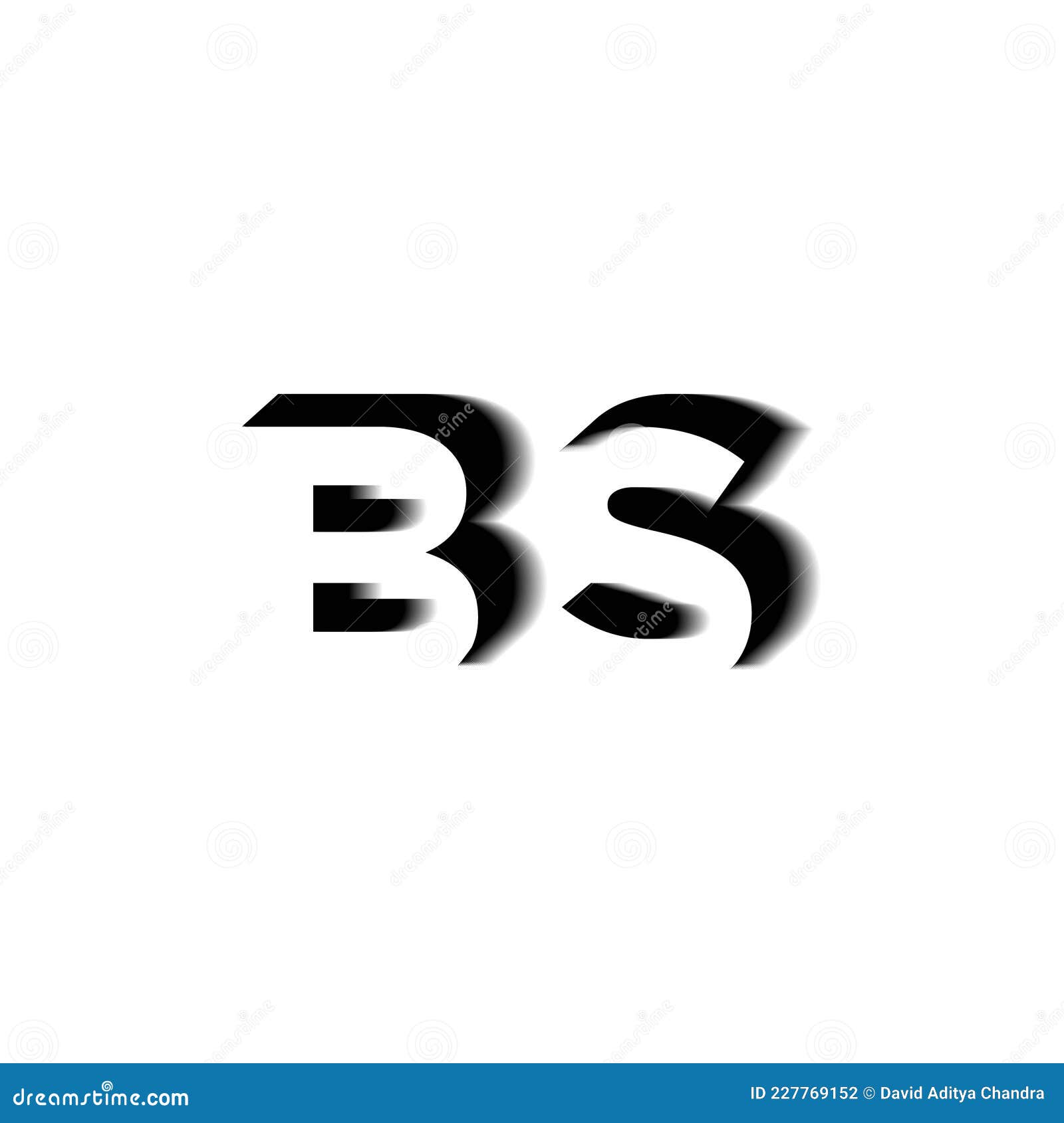 BS Monogram Shadow Shape Style Stock Vector - Illustration of capital ...