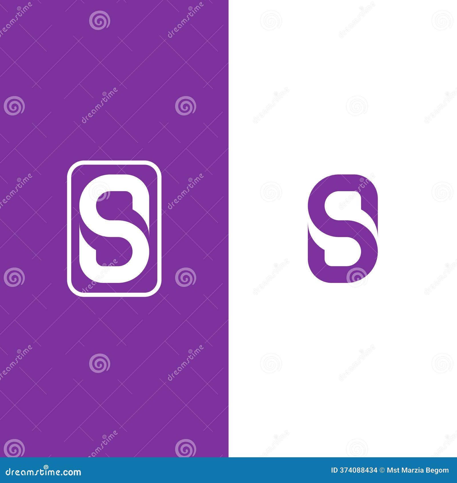 Abstract Initial Letters SH Or HS Logo In Gold Color Isolated On ...