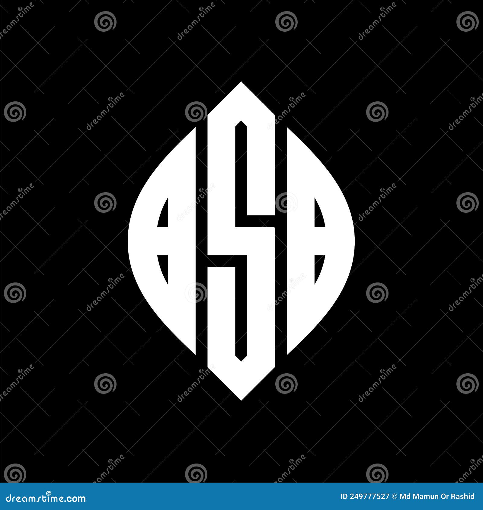 BSB Circle Letter Logo Design with Circle and Ellipse Shape. BSB ...