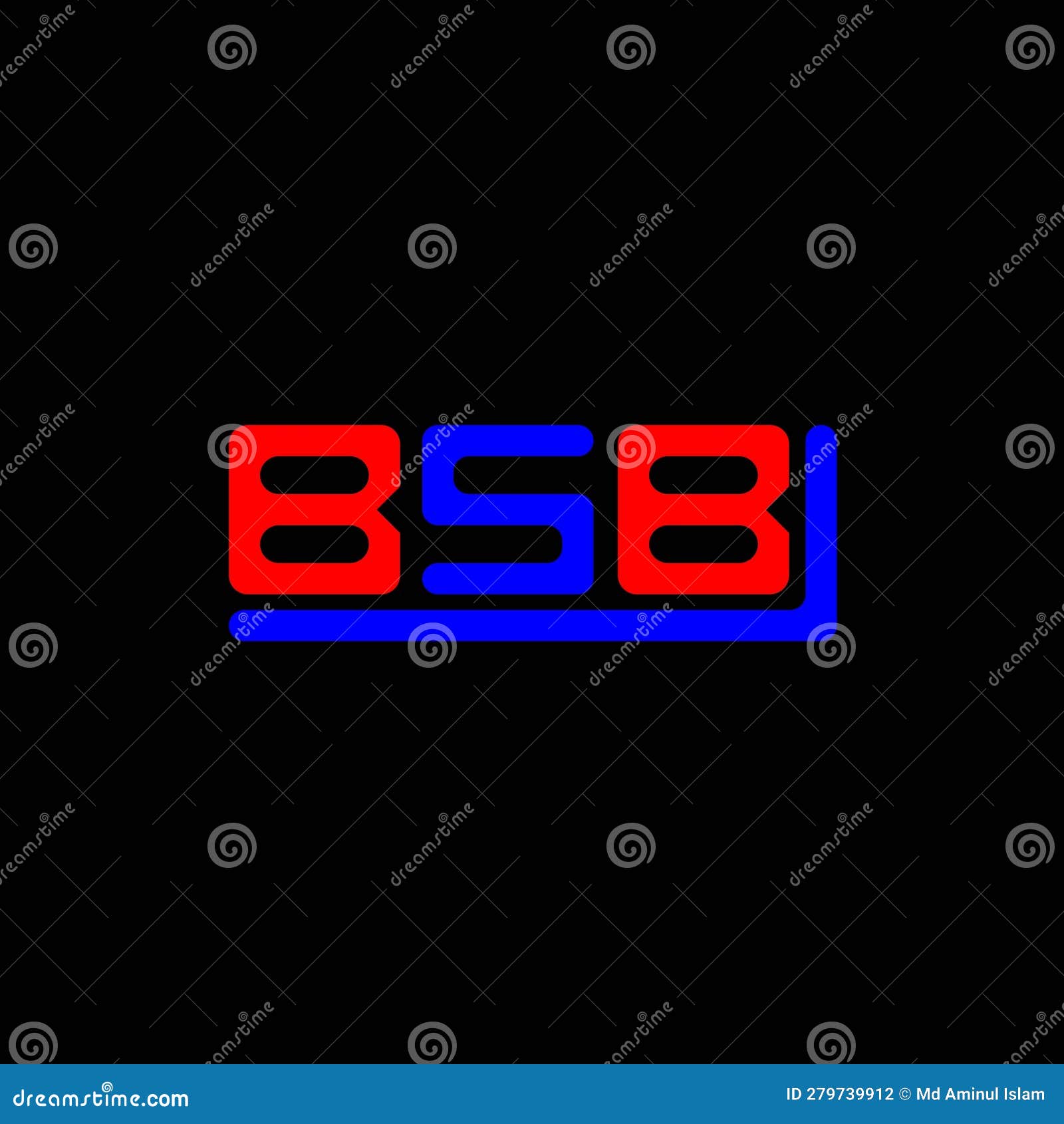 BSB Letter Logo Creative Design with Vector Graphic, BSB Stock Vector ...