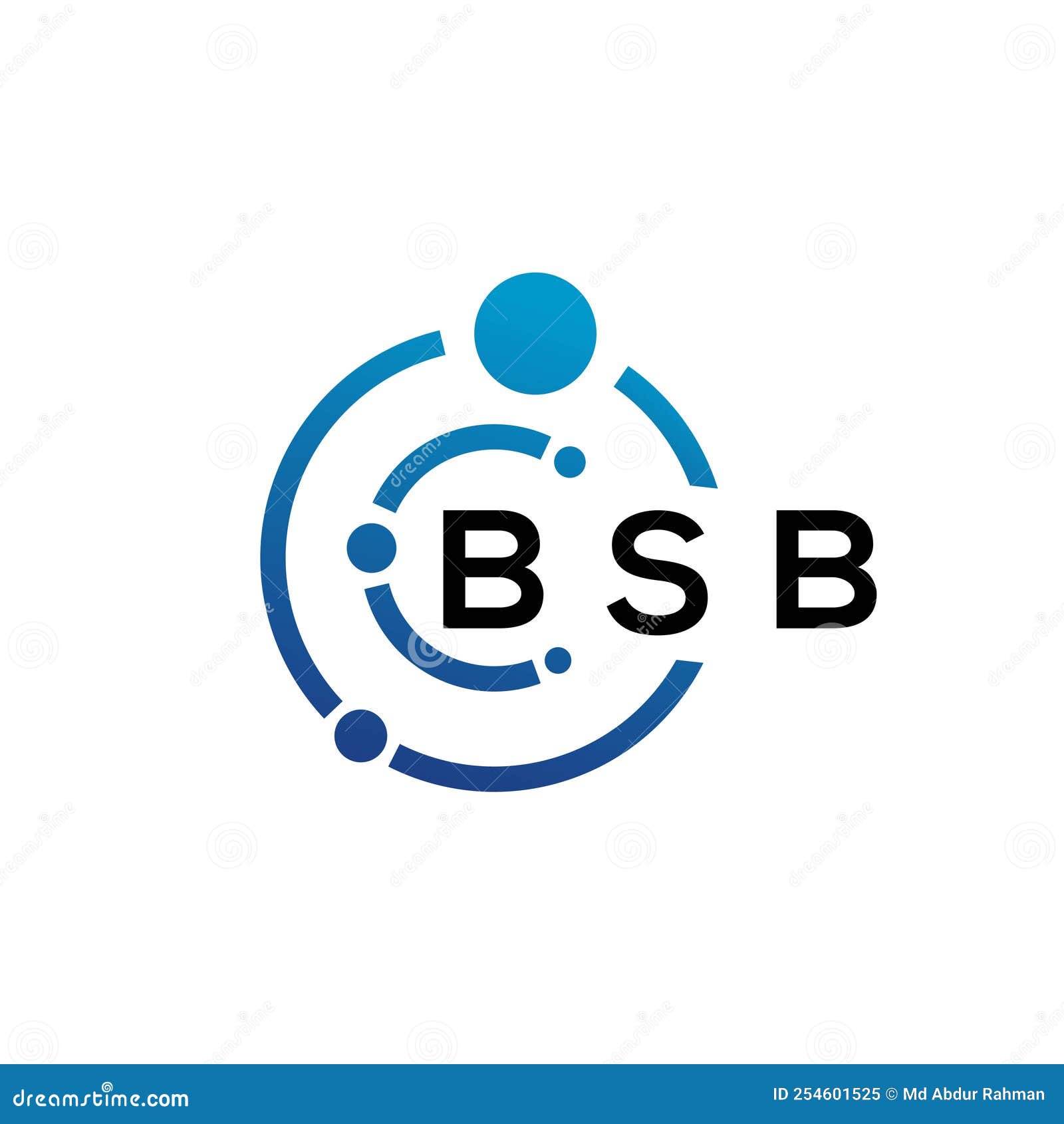BSB Letter Logo Design on White Background. BSB Creative Initials ...