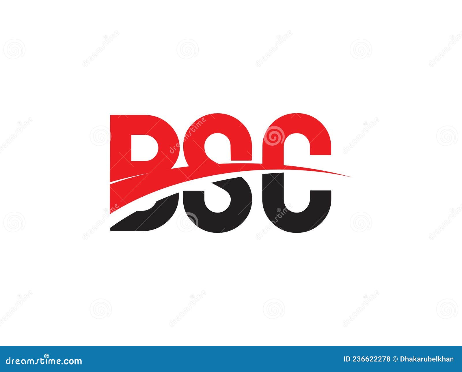 BSC Letter Initial Logo Design Vector Illustration Stock Vector ...
