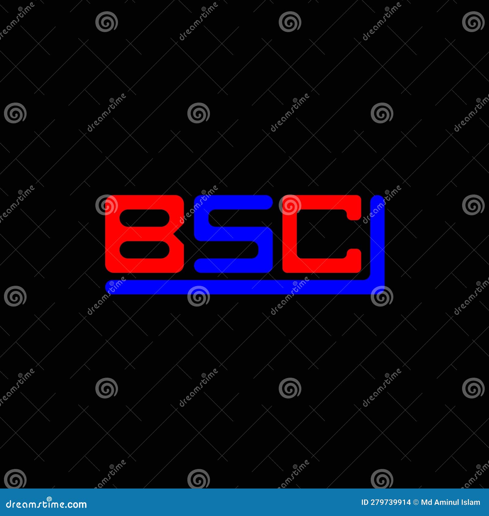 BSC Letter Logo Creative Design with Vector Graphic, BSC Stock Vector ...