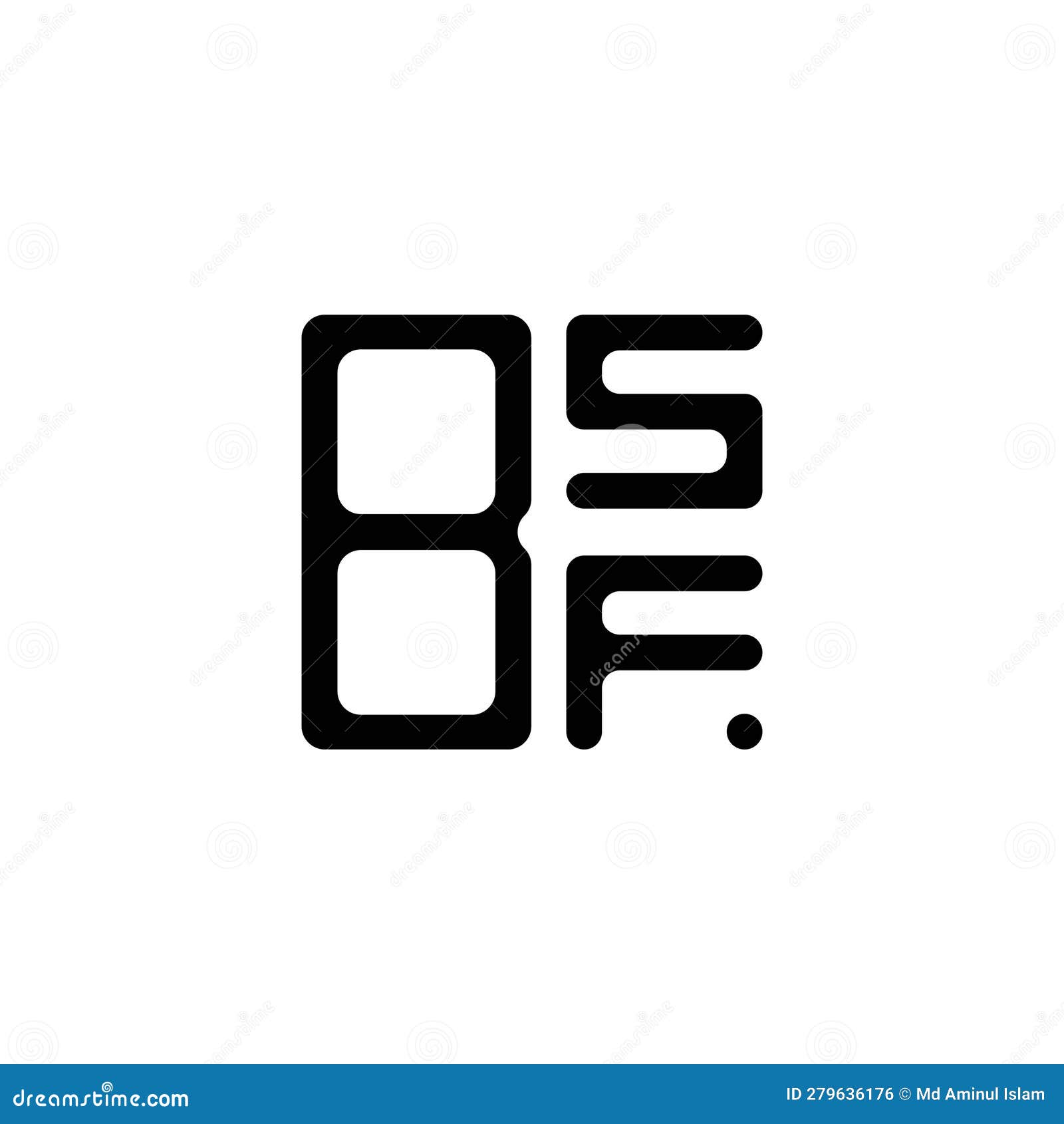 BSF Letter Logo Creative Design with Vector Graphic, BSF Stock ...