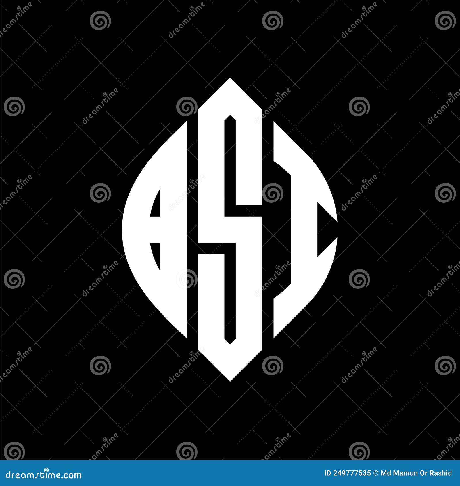 BSI Circle Letter Logo Design with Circle and Ellipse Shape. BSI ...