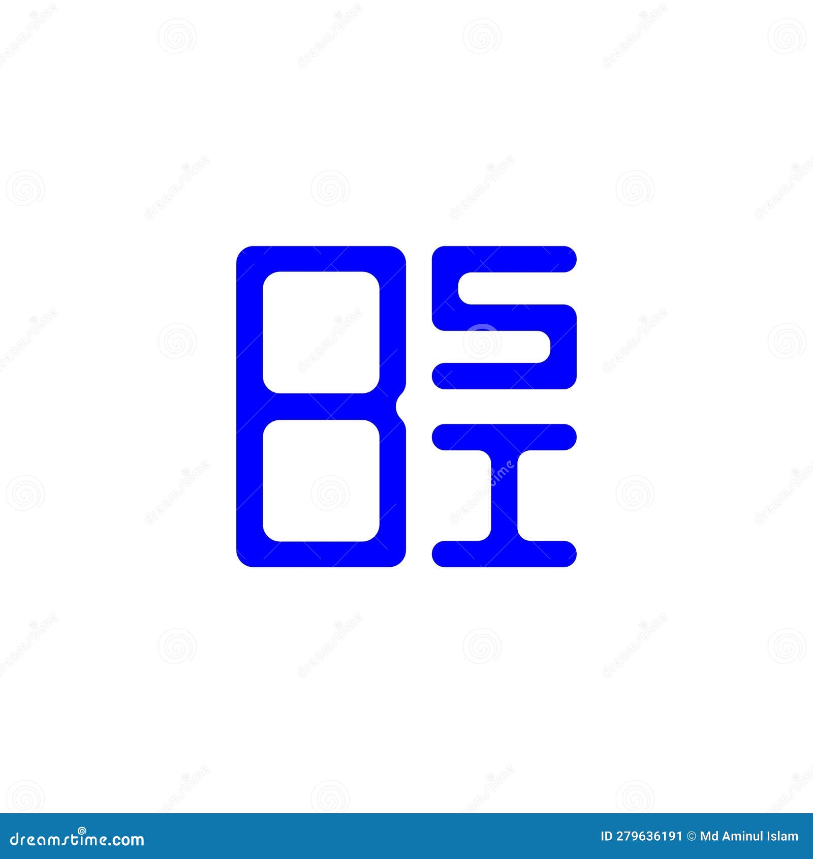BSI Letter Logo Creative Design with Vector Graphic, BSI Stock Vector ...