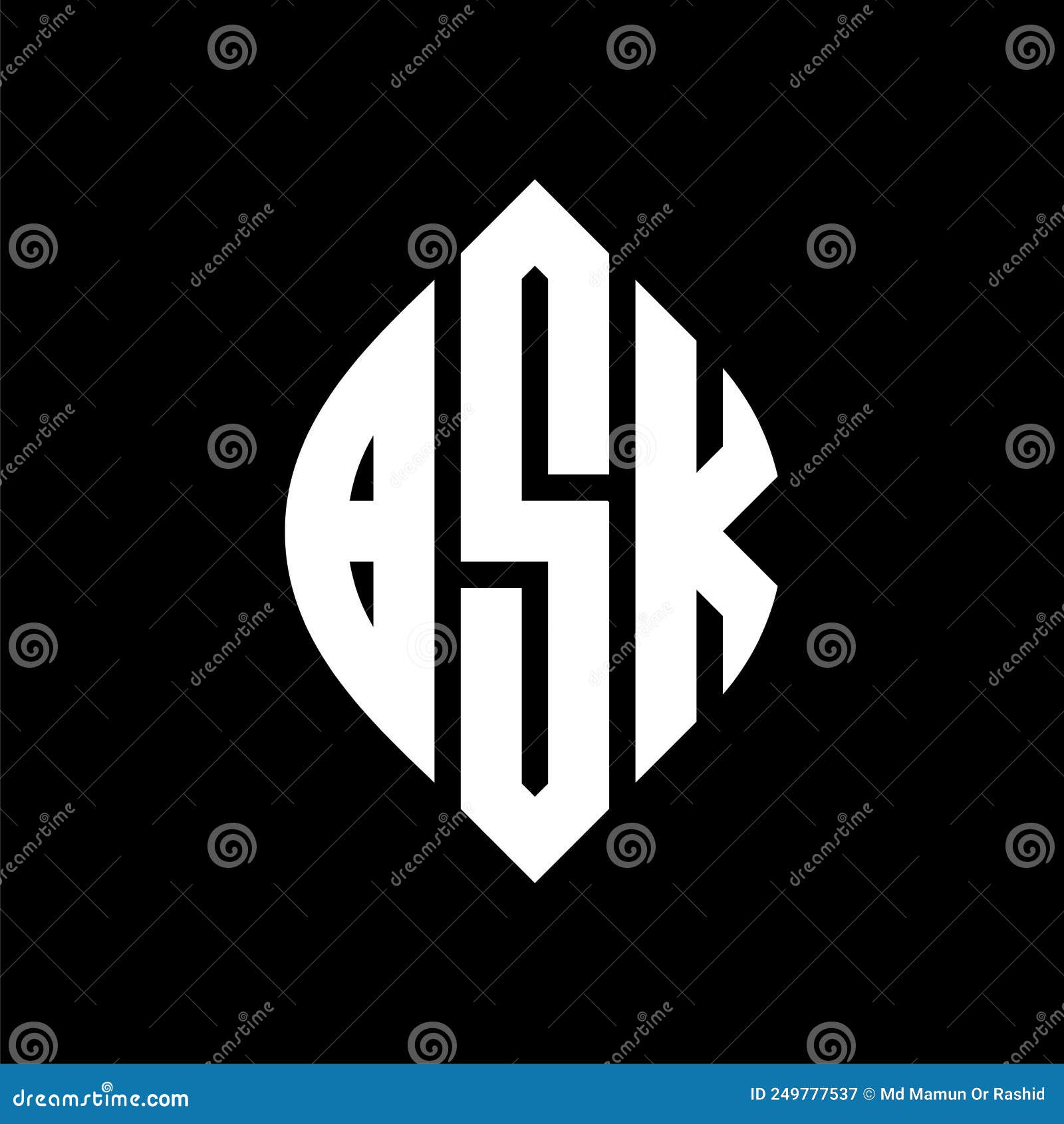 BSK Circle Letter Logo Design with Circle and Ellipse Shape. BSK ...