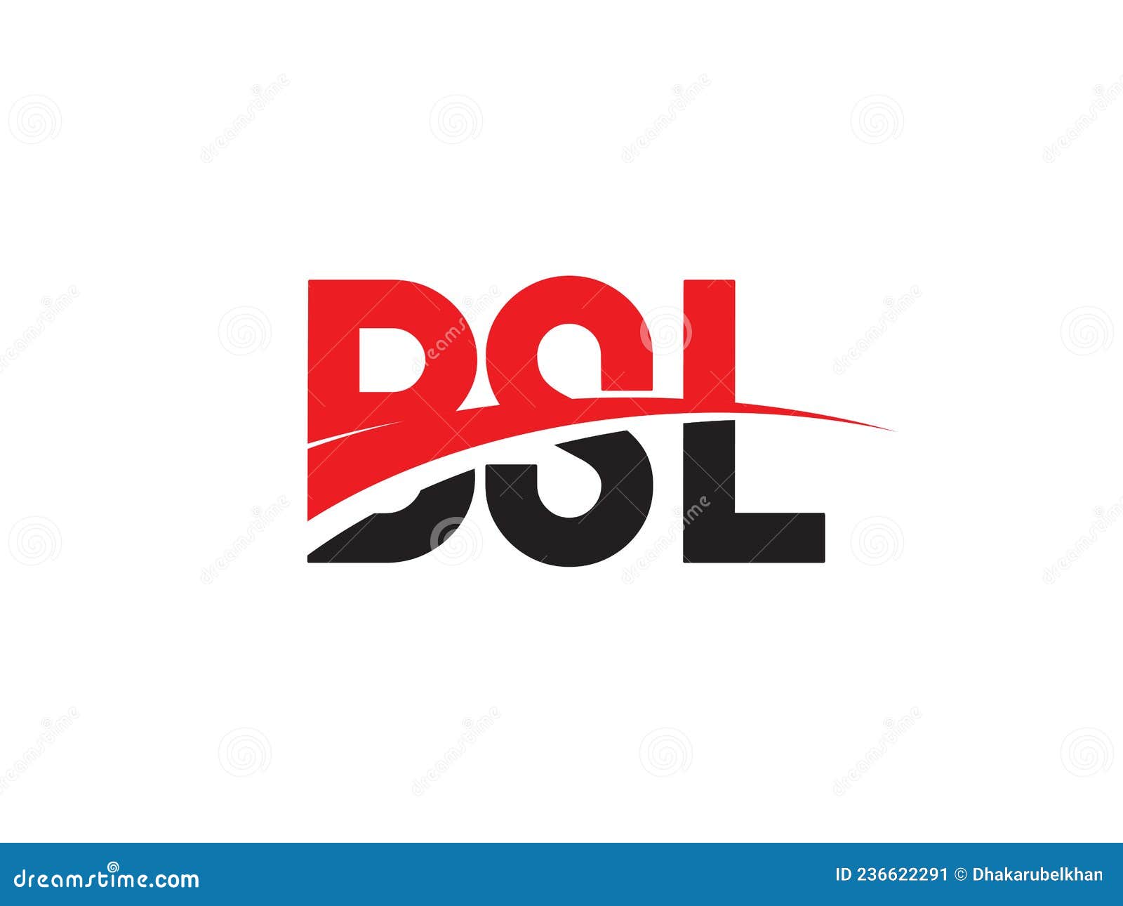 BSL Letter Initial Logo Design Vector Illustration Stock Vector ...