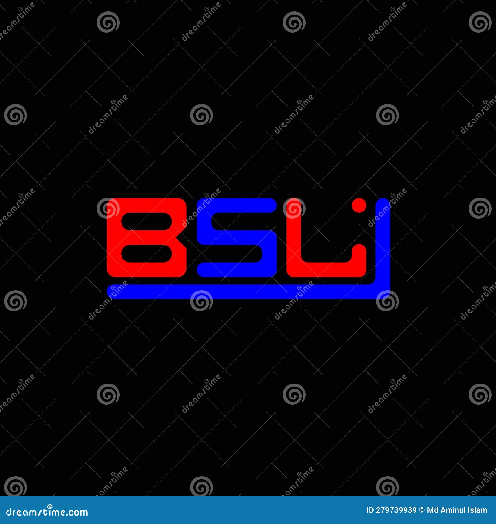 BSL Letter Logo Creative Design with Vector Graphic, BSL Stock Vector ...