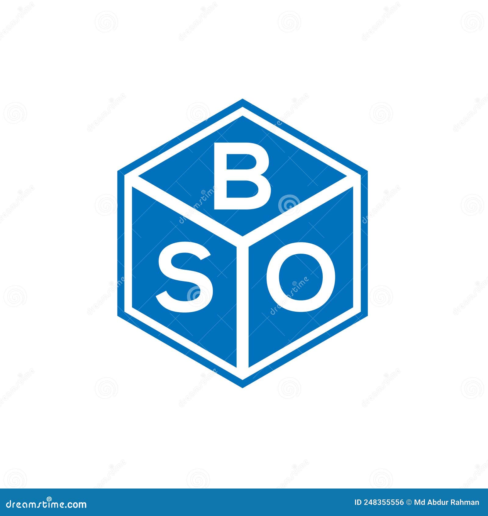 BSO Letter Logo Design on Black Background. BSO Creative Initials ...