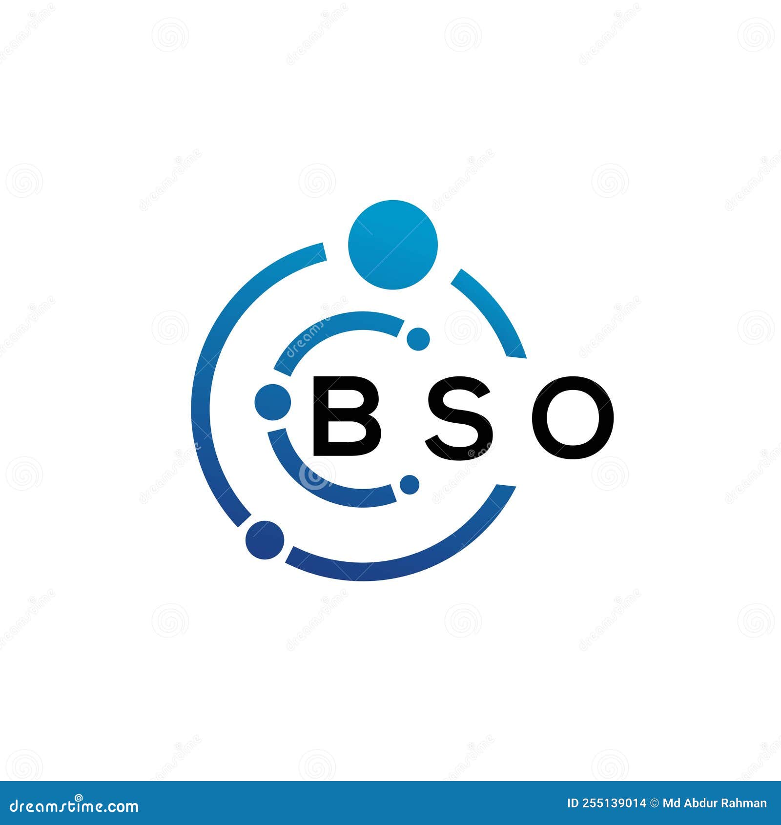 BSO Letter Logo Design on White Background. BSO Creative Initials ...